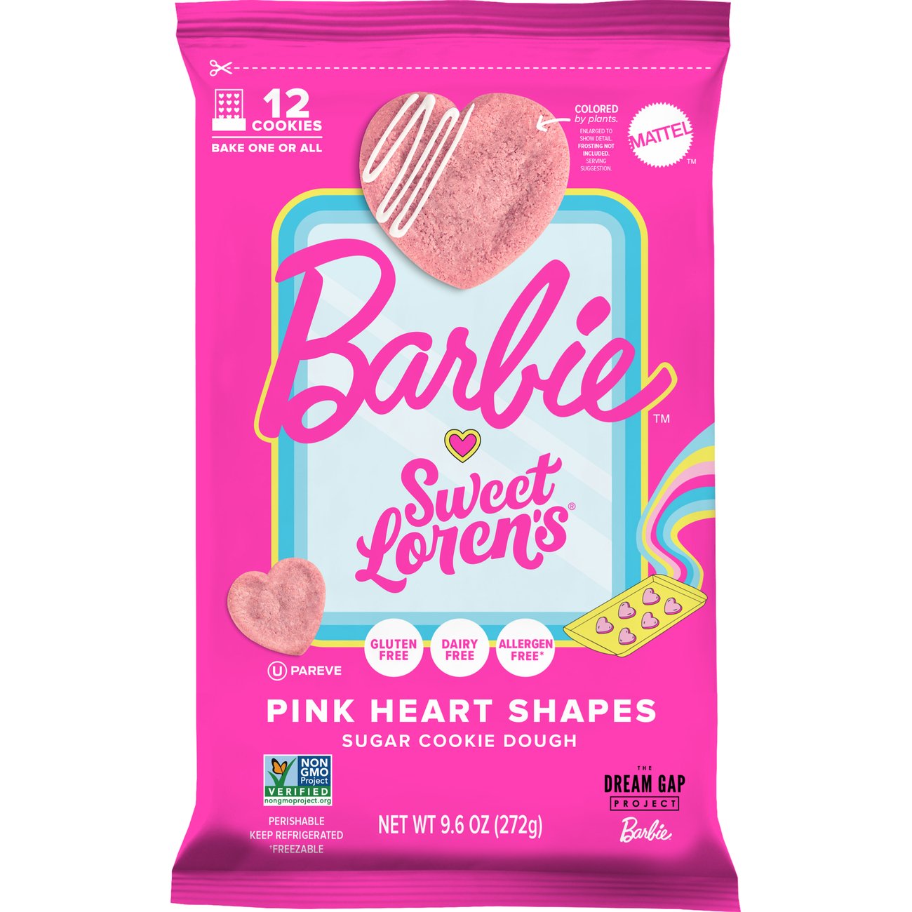Sweet Loren's Barbie Pink Heart Sugar Cookie Dough - Shop Biscuit ...