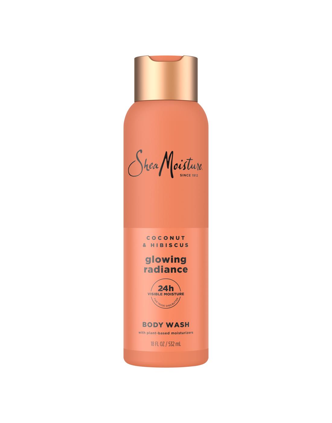 Shea Moisture Glowing Radiance Body Wash - Coconut & Hibiscus - Shop ...
