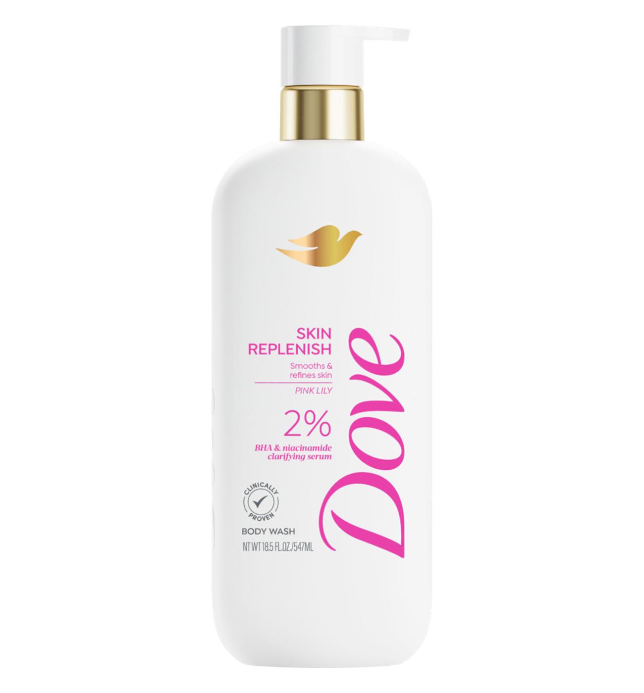 Dove Skin Replenish Clarifying Serum Body Wash - Pink Lily - Shop Body ...