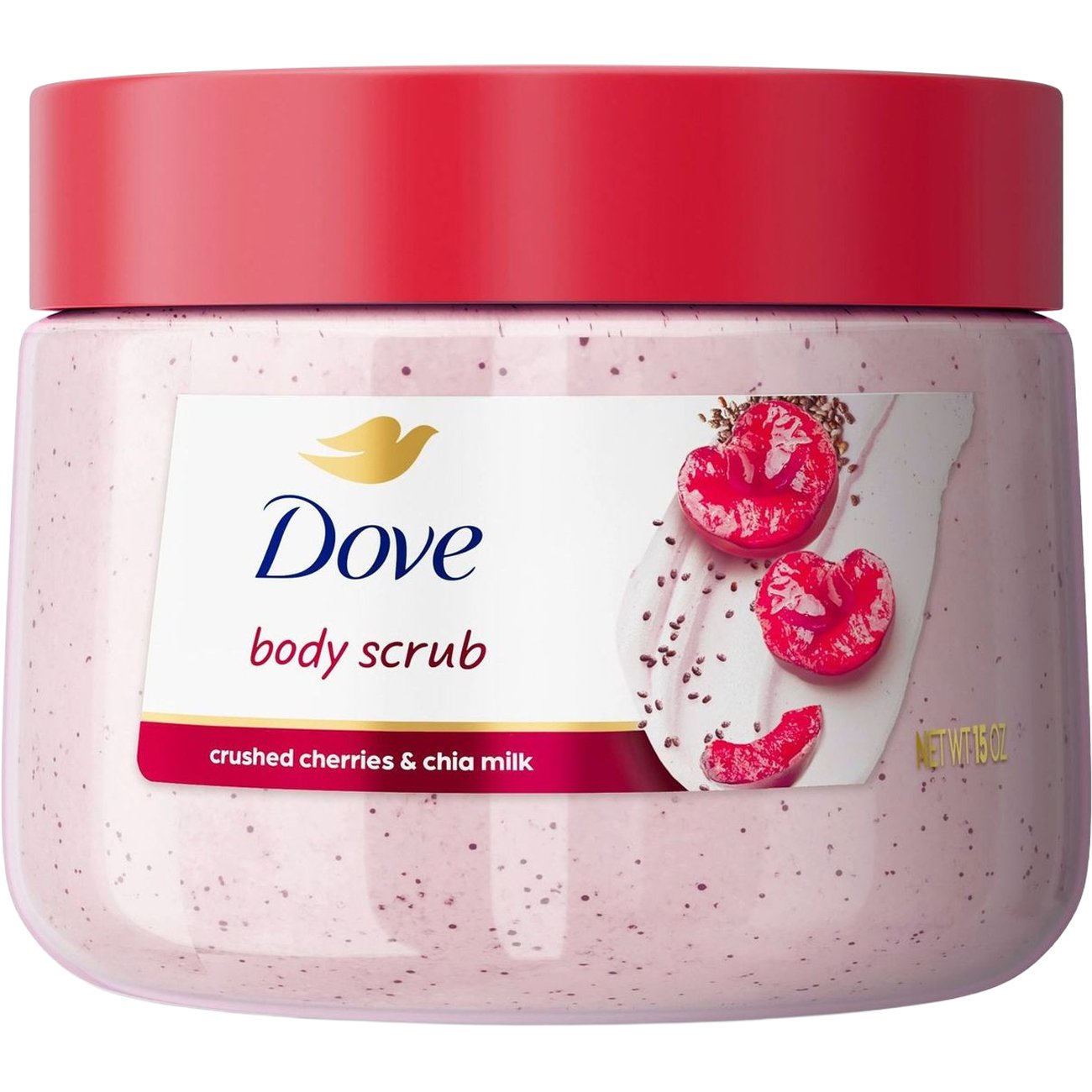 Dove Body Scrub - Crushed Cherries & Chia Milk - Shop Body scrubs at H-E-B