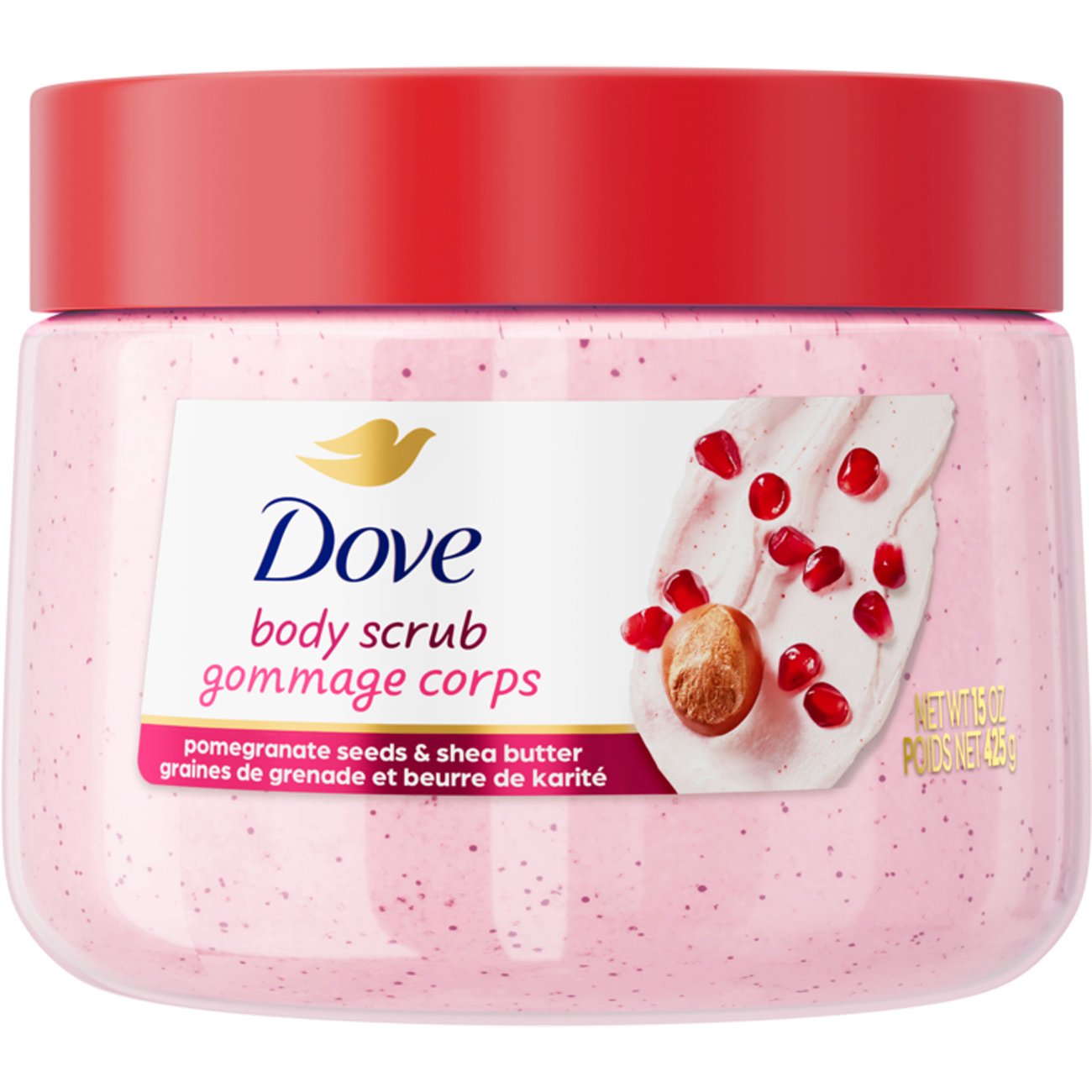Dove Body Scrub - Pomegranate Seeds & Shea Butter - Shop Body scrubs at ...