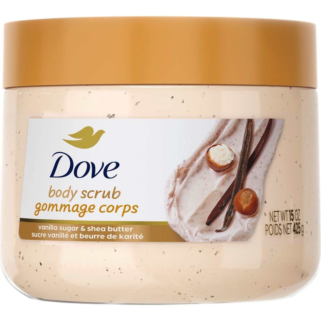 Dove Body Scrub - Vanilla Sugar & Shea Butter - Shop Body scrubs at H-E-B