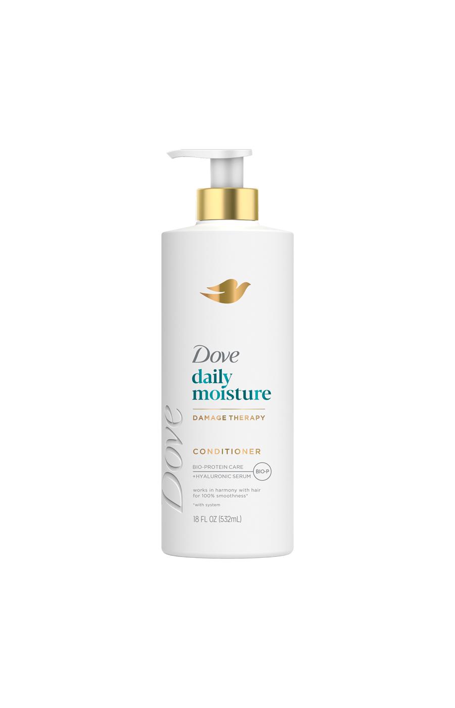 Dove Daily Moisture Damage Therapy Conditioner with Hyaluronic Serum ...