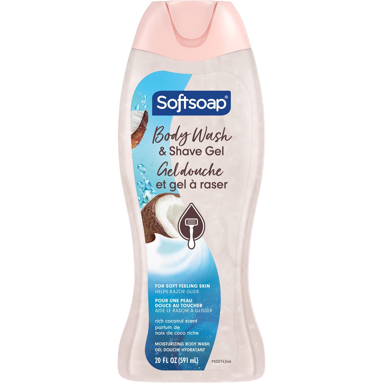 Softsoap 2-in-1 Body Wash & Shave Gel - Rich Coconut - Shop Body wash ...