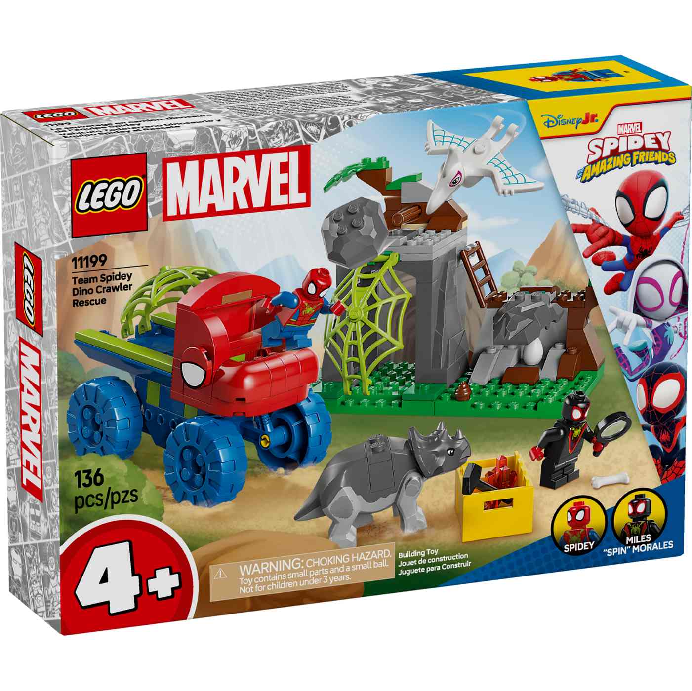 LEGO Marvel Team Spidey Dino Crawler Rescue Set - Shop Lego & building ...
