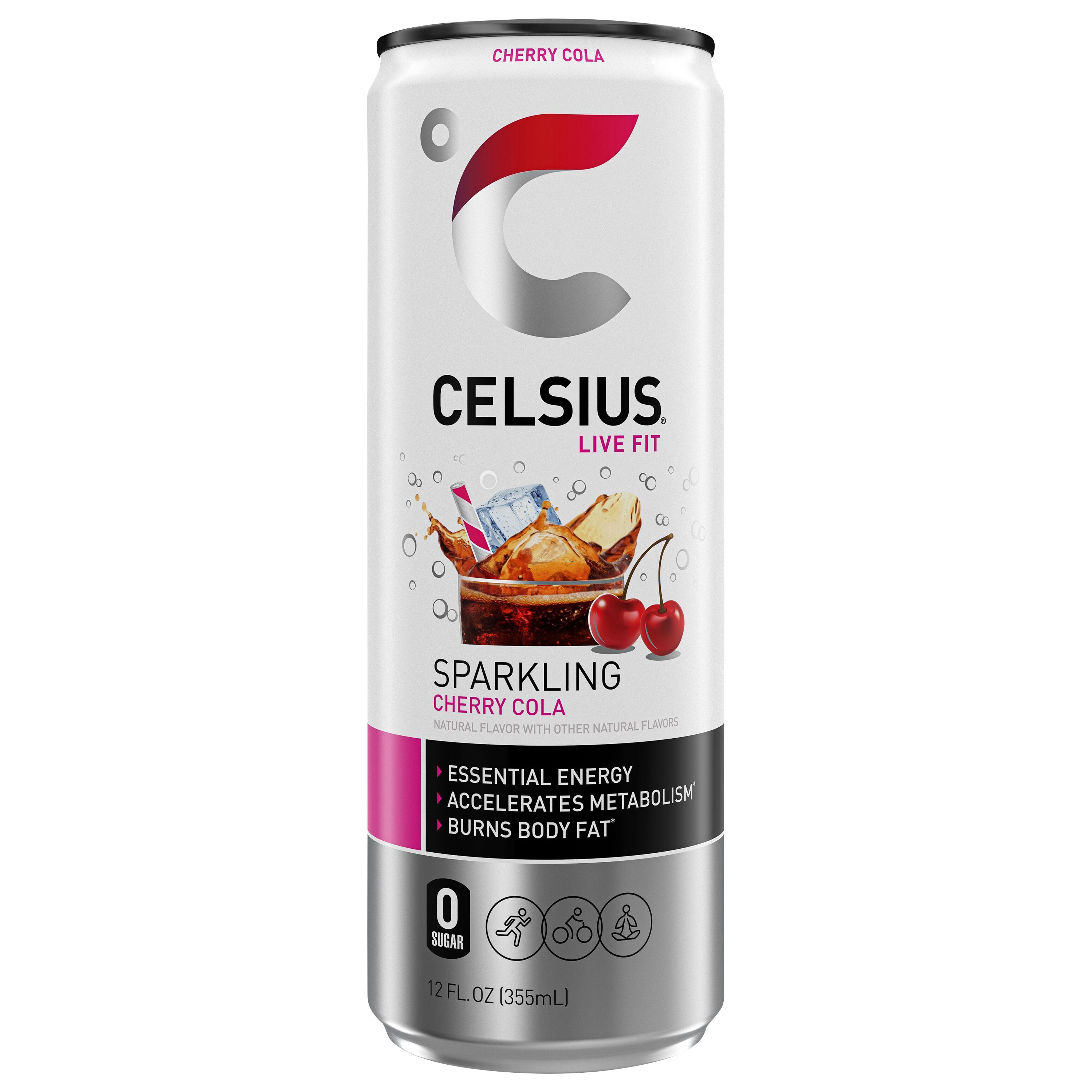 Celsius Live Fit Sparkling Cherry Cola - Shop Sports & energy drinks at ...