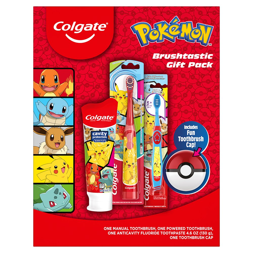 Colgate Pokémon Brushtastic Gift Pack - Kids Toothbrush & Toothpaste ...