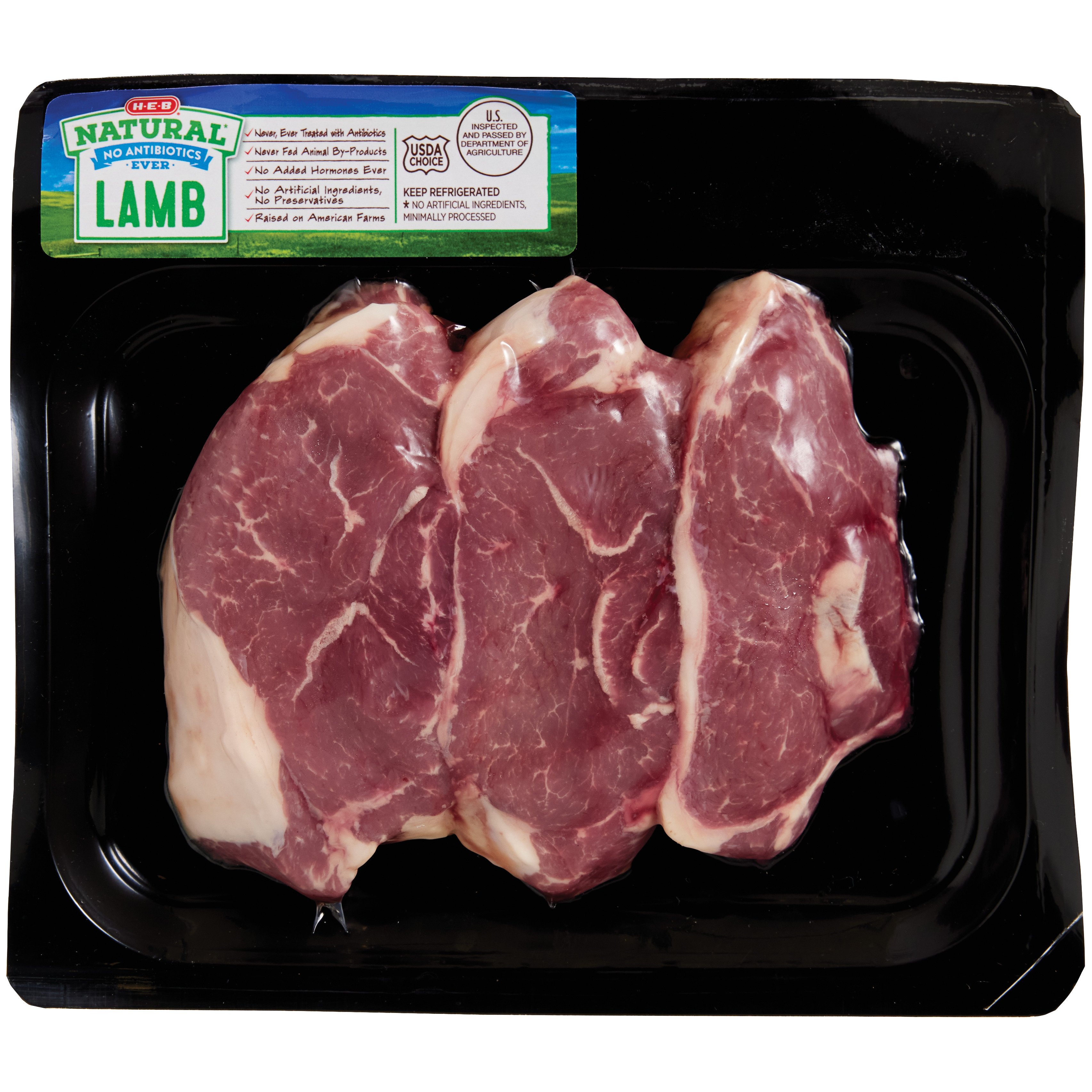 H-E-B Natural Lamb Sirloin Chops - Shop Lamb & goat at H-E-B