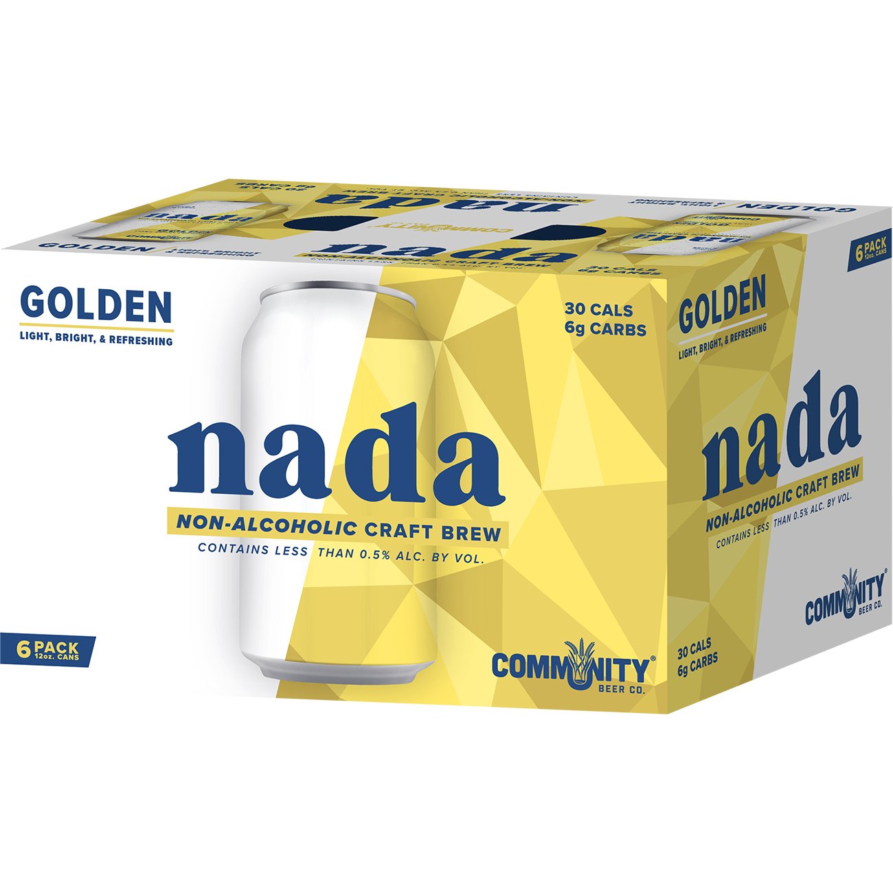 Community Beer Nada Golden Non-Alcoholic Craft beer 6 pk Cans - Shop ...