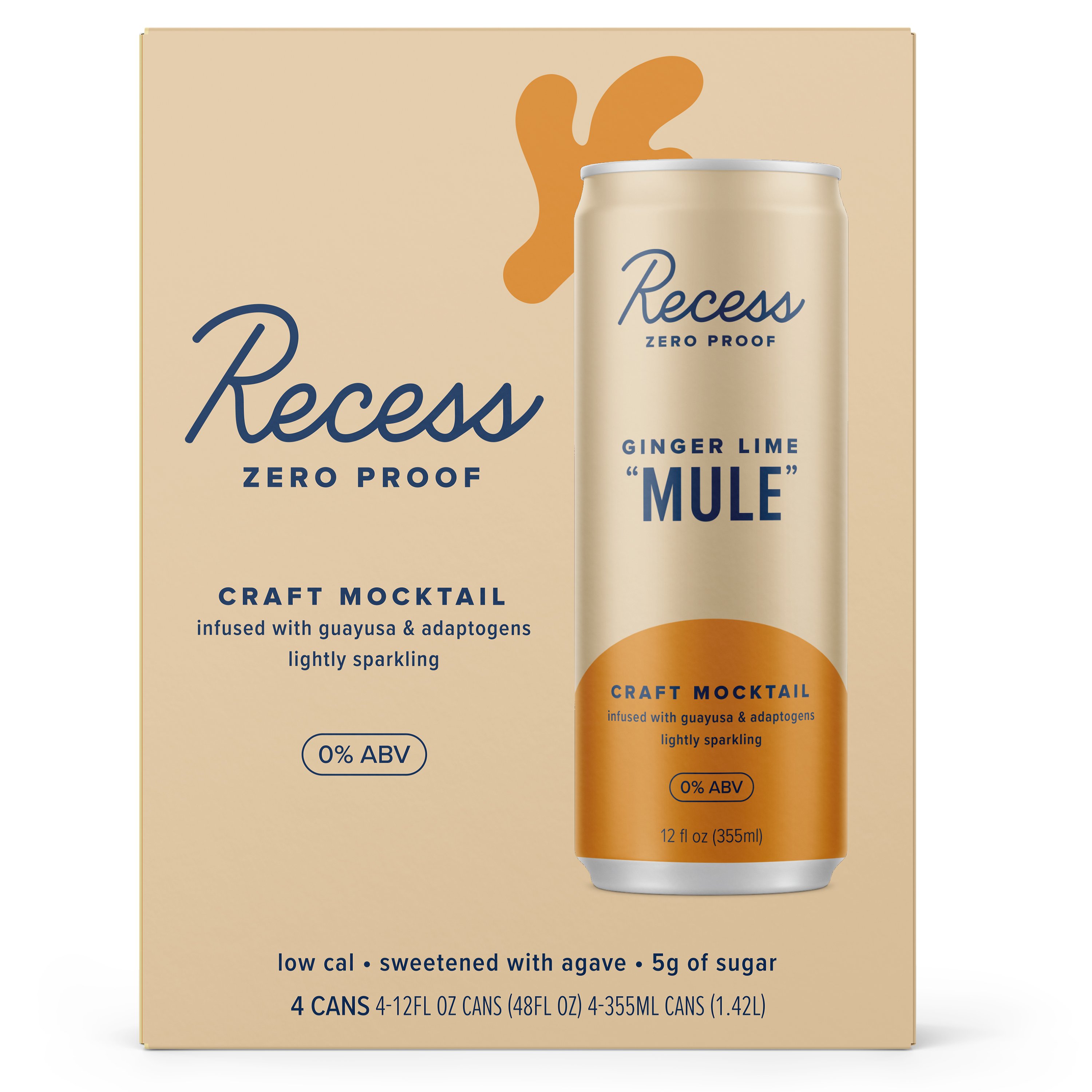 Recess Zero Proof Craft Mocktail 4 pk Cans - Ginger Lime Mule - Shop ...