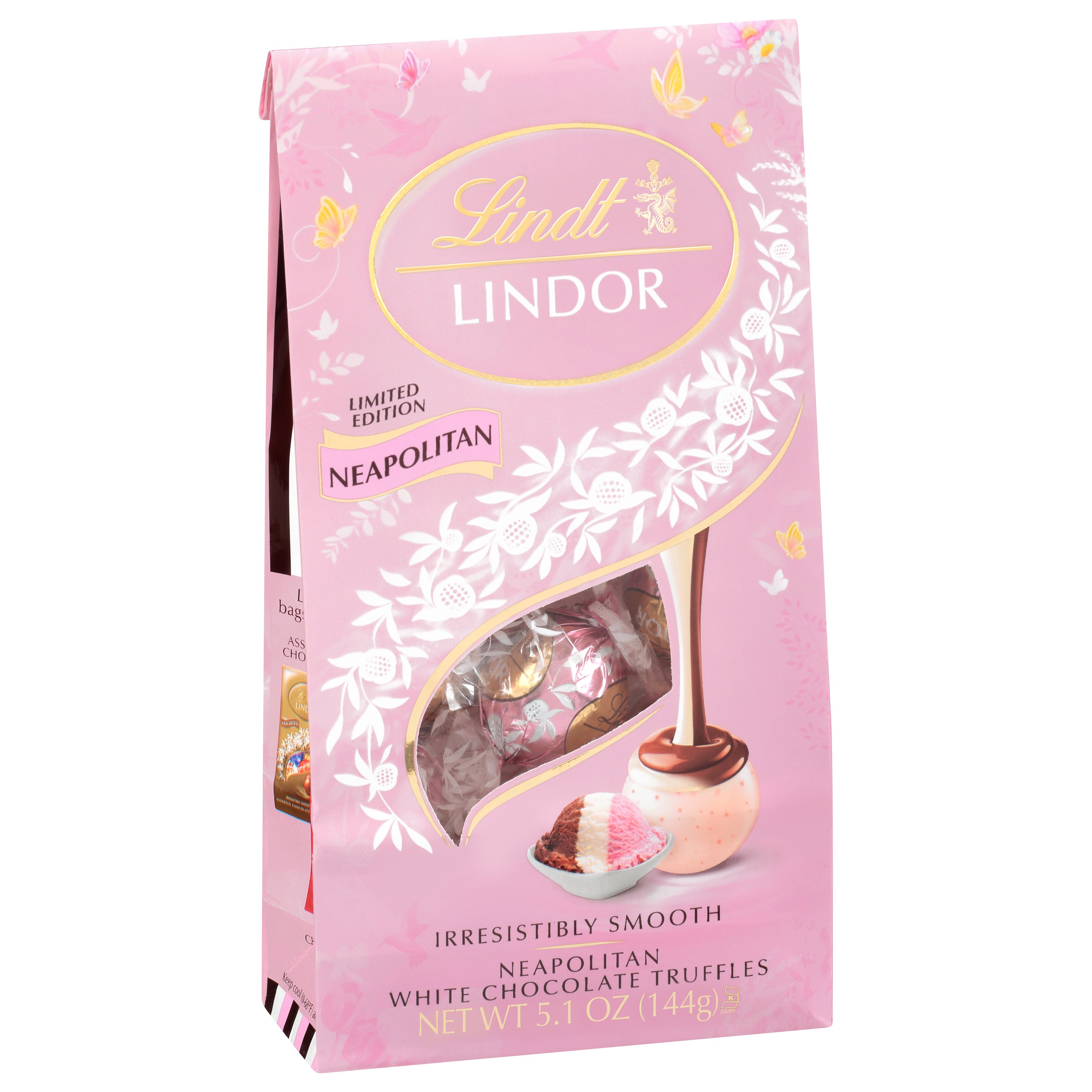 Lindt Lindor Neapolitan White Chocolate Truffles Easter Candy - Shop ...