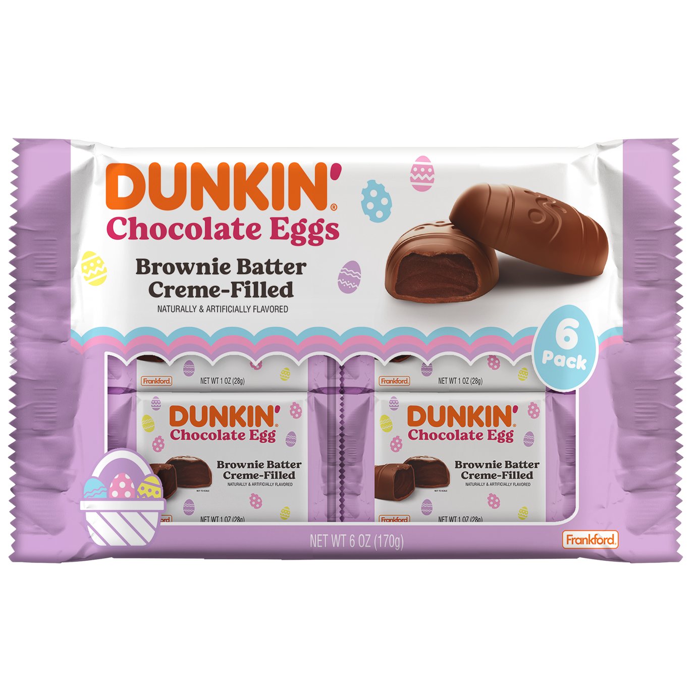 Frankford Dunkin' Brownie Batter Creme Chocolate Eggs Easter Candy ...