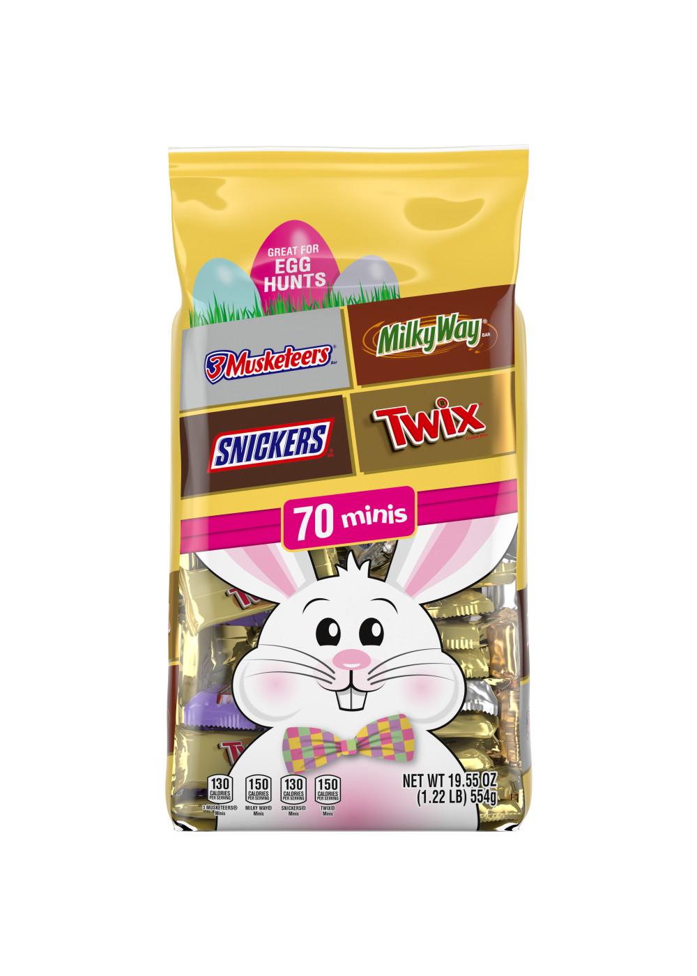 Snickers, Twix, Milky Way & 3 Musketeers Assorted Minis Easter Egg Hunt ...
