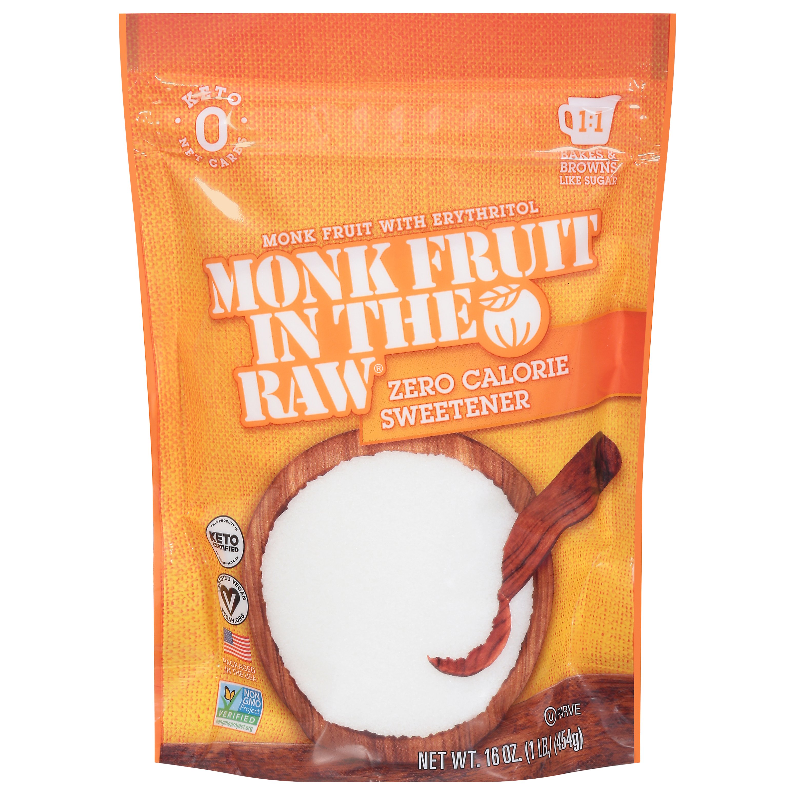 Monk Fruit in the Raw Keto-Certified Zero Calorie Sweetener - Shop ...