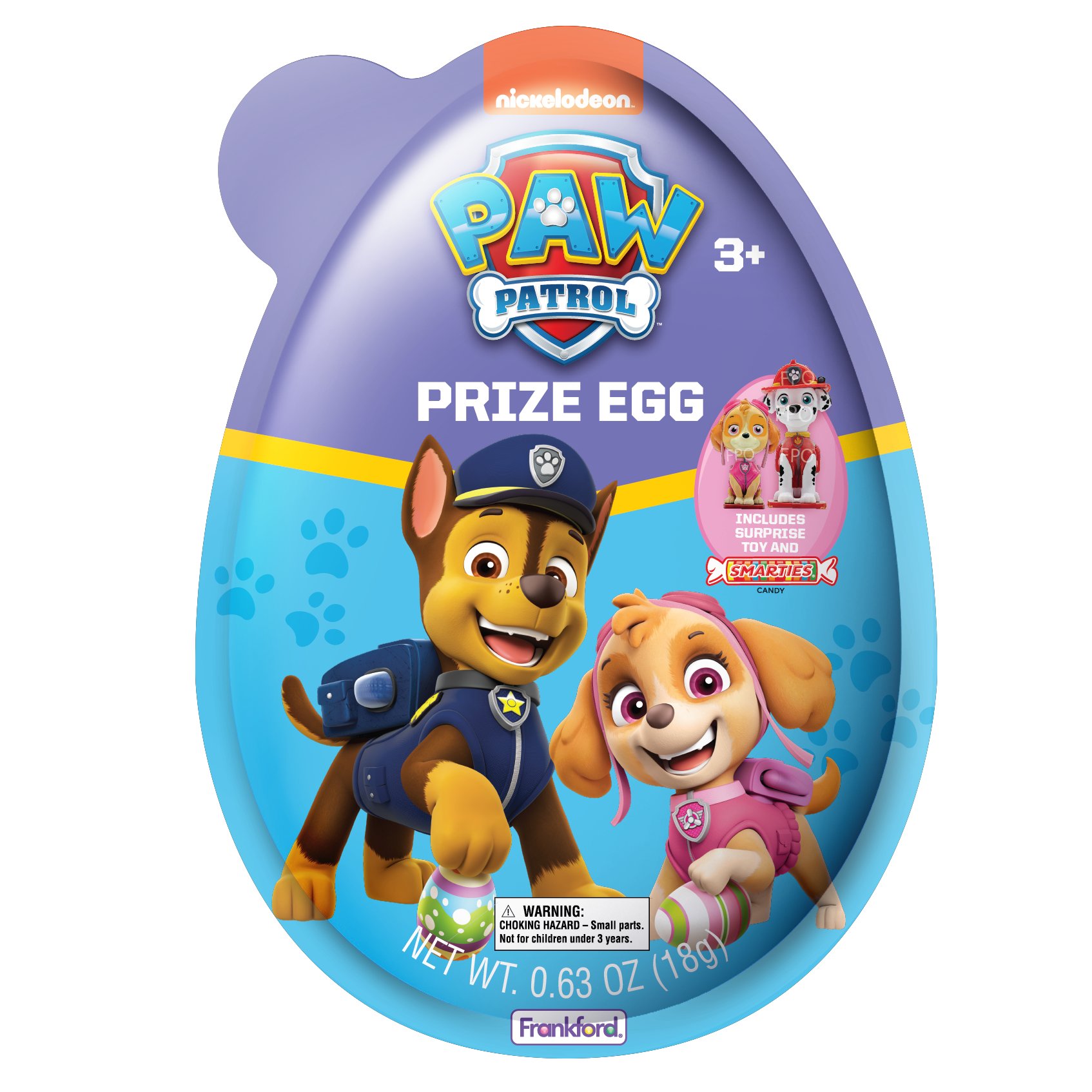 Frankford Paw Patrol Toy & Candy-Filled Prize Easter Egg - Shop Candy ...