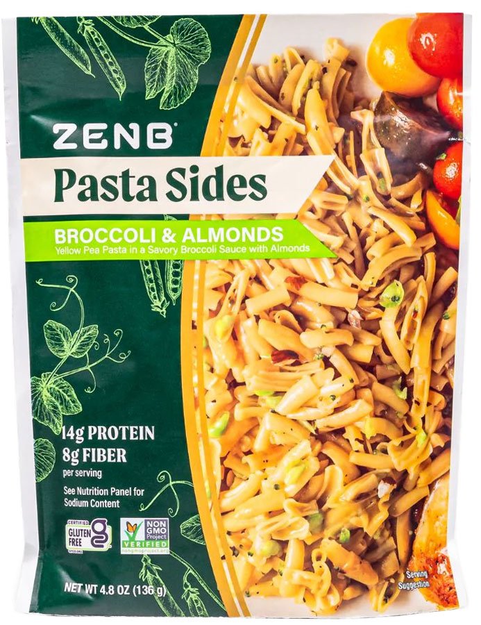 ZENB Broccoli and Almonds Yellow Pea Pasta, 4.8 oz | Central Market ...