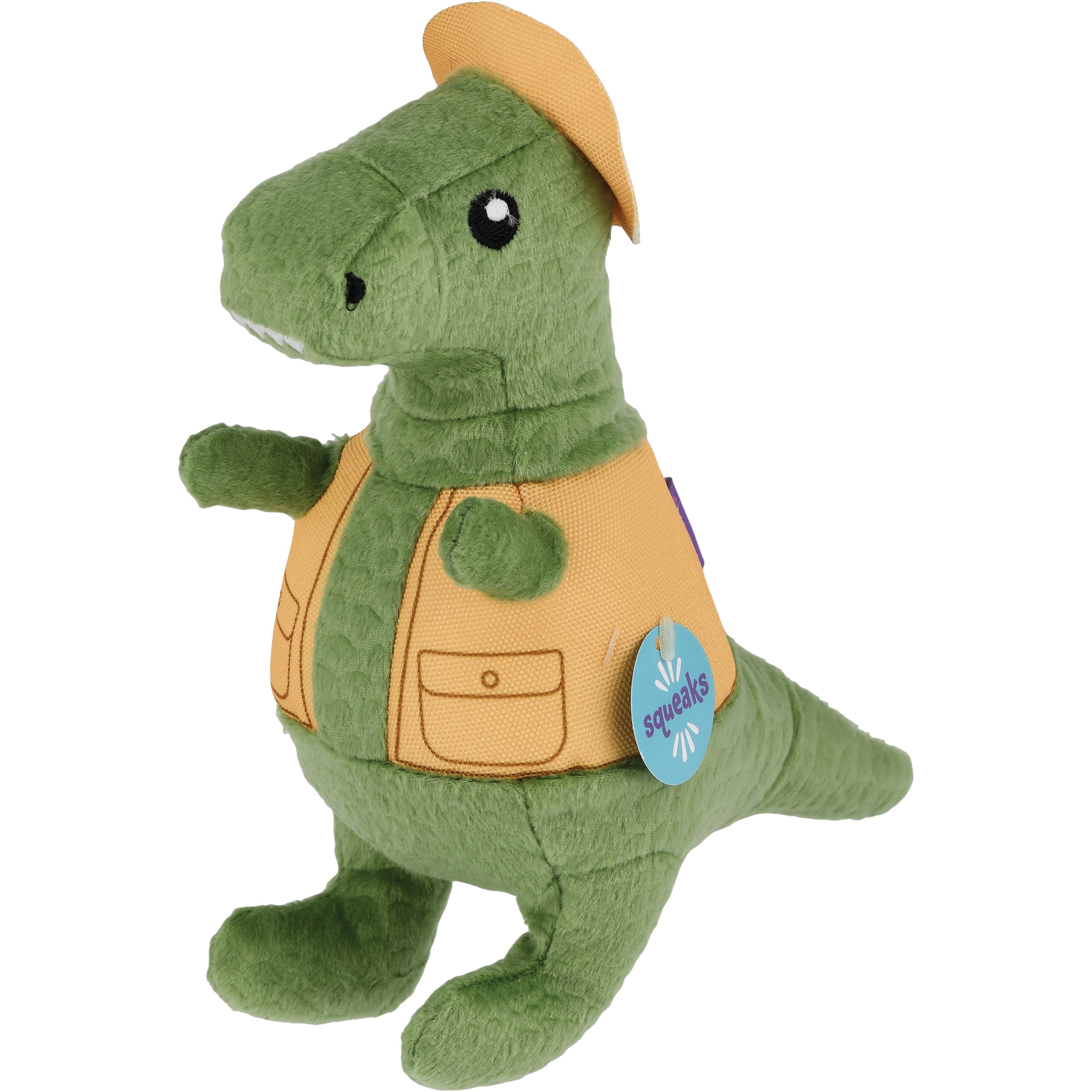 Woof & Whiskers Archeologist Dino Plush Dog Toy - Shop Plush toys at H-E-B