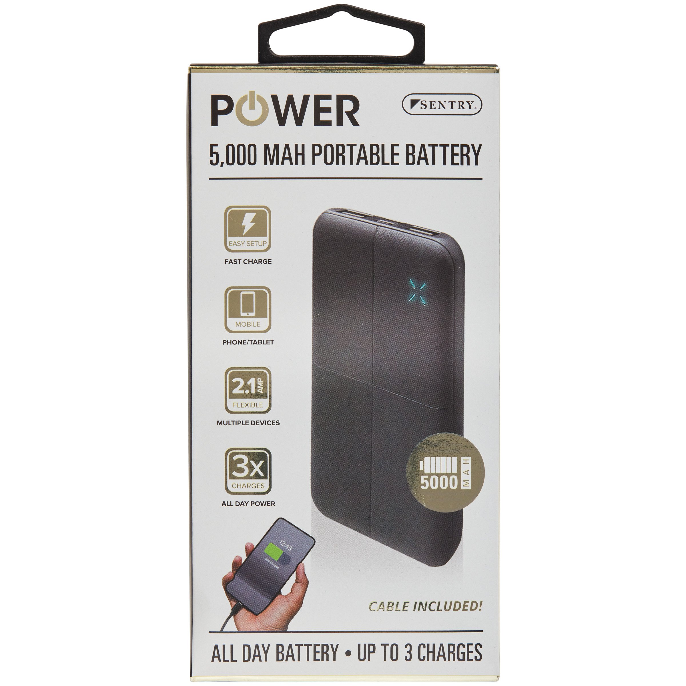 Sentry 5,000 MAH Portable Battery Black, ea | Low Prices & Quality ...