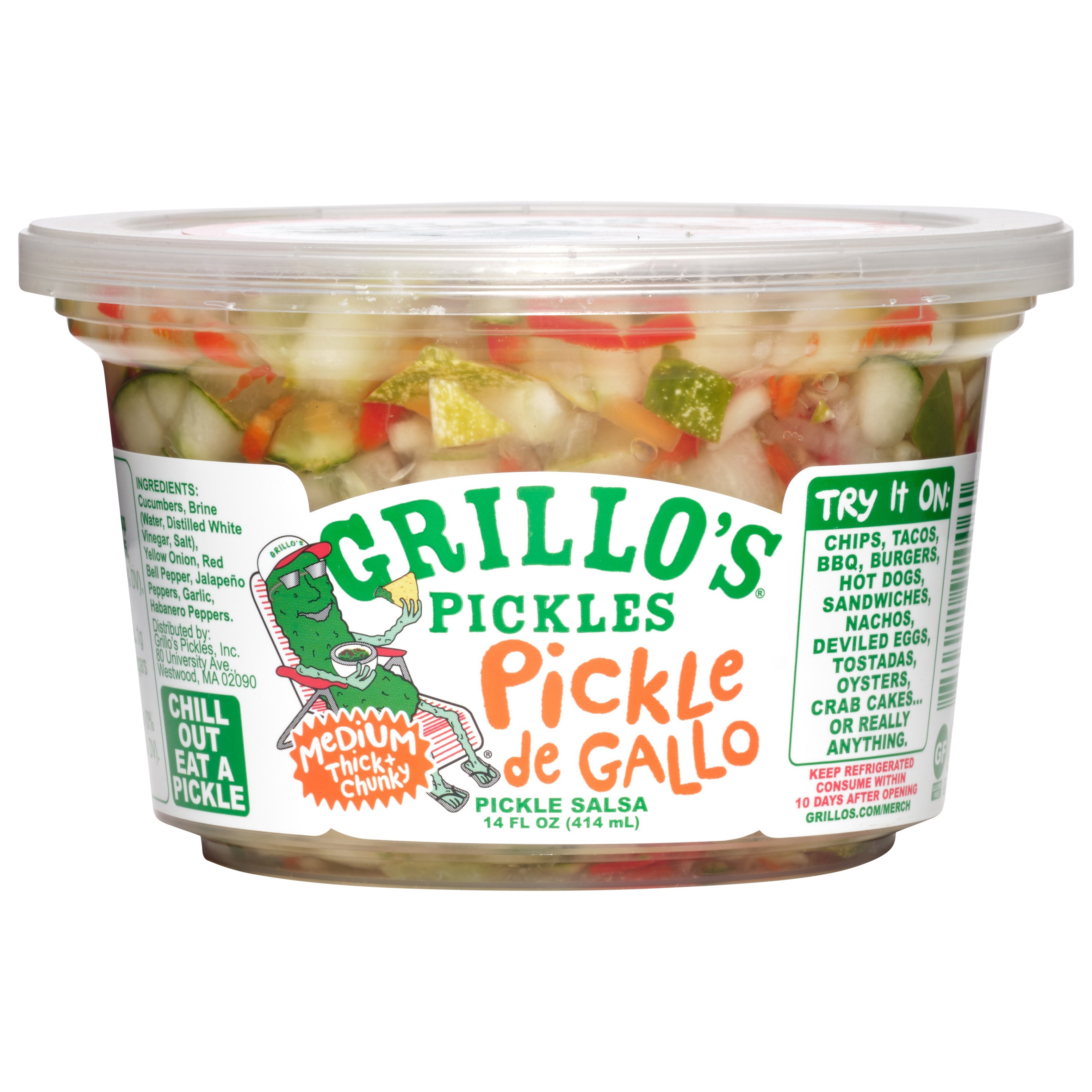 Grillo's Pickles Thick & Chunky Pickle De Gallo - Shop Dip at H-E-B