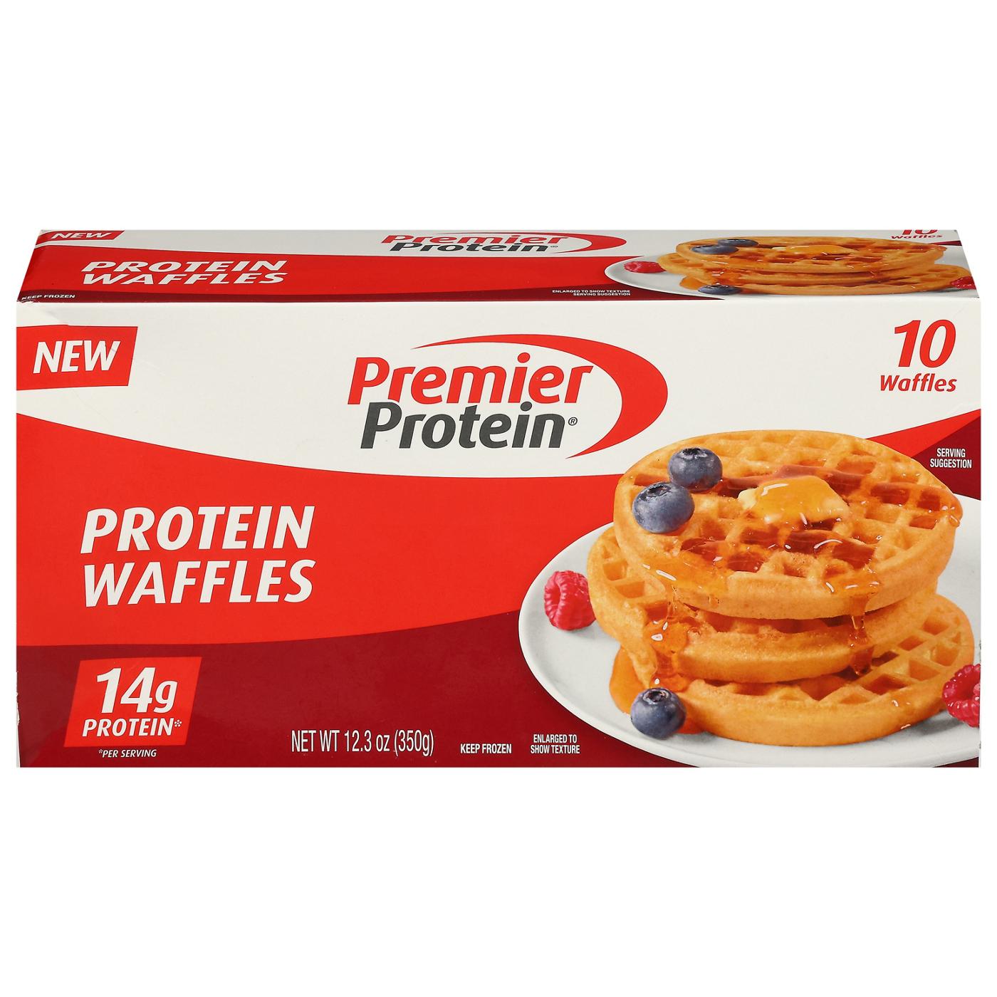 Premier Protein Frozen 13g Protein Waffles - Shop Entrees & sides at H-E-B