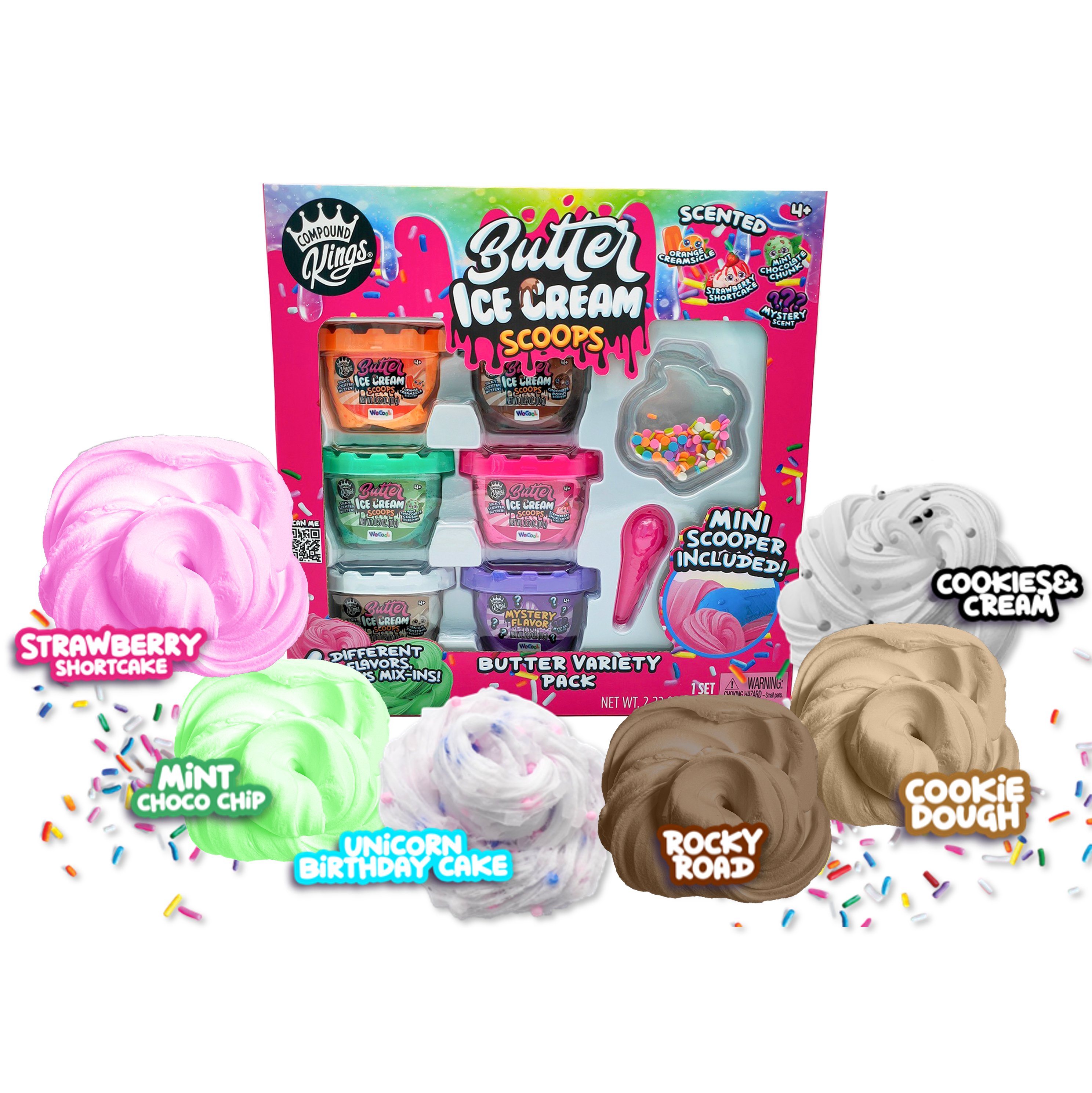 Compound Kings Butter Ice Cream Scoops Variety Pack - Shop Slime at H-E-B