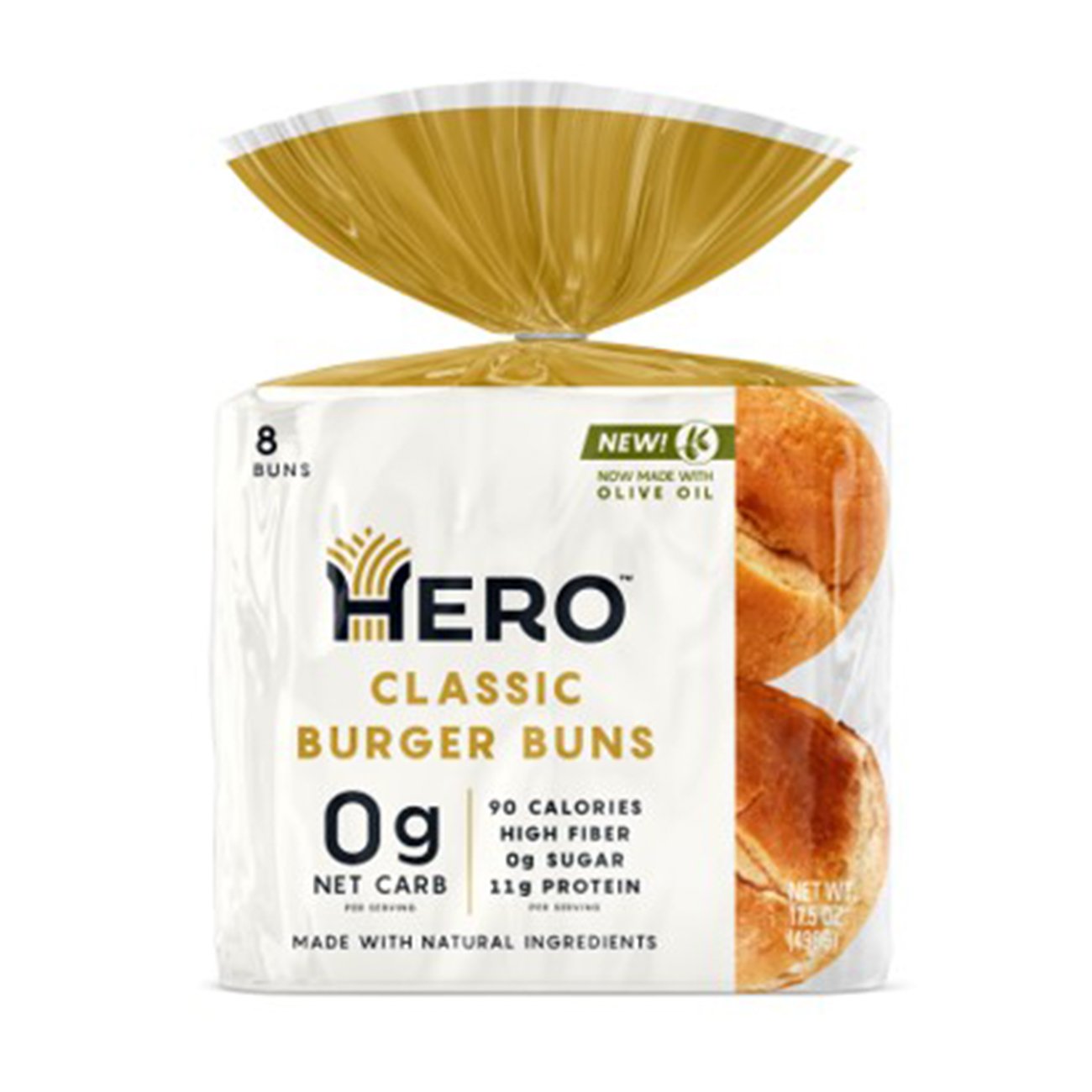 Hero Classic Hamburger Buns - Shop Buns & rolls at H-E-B
