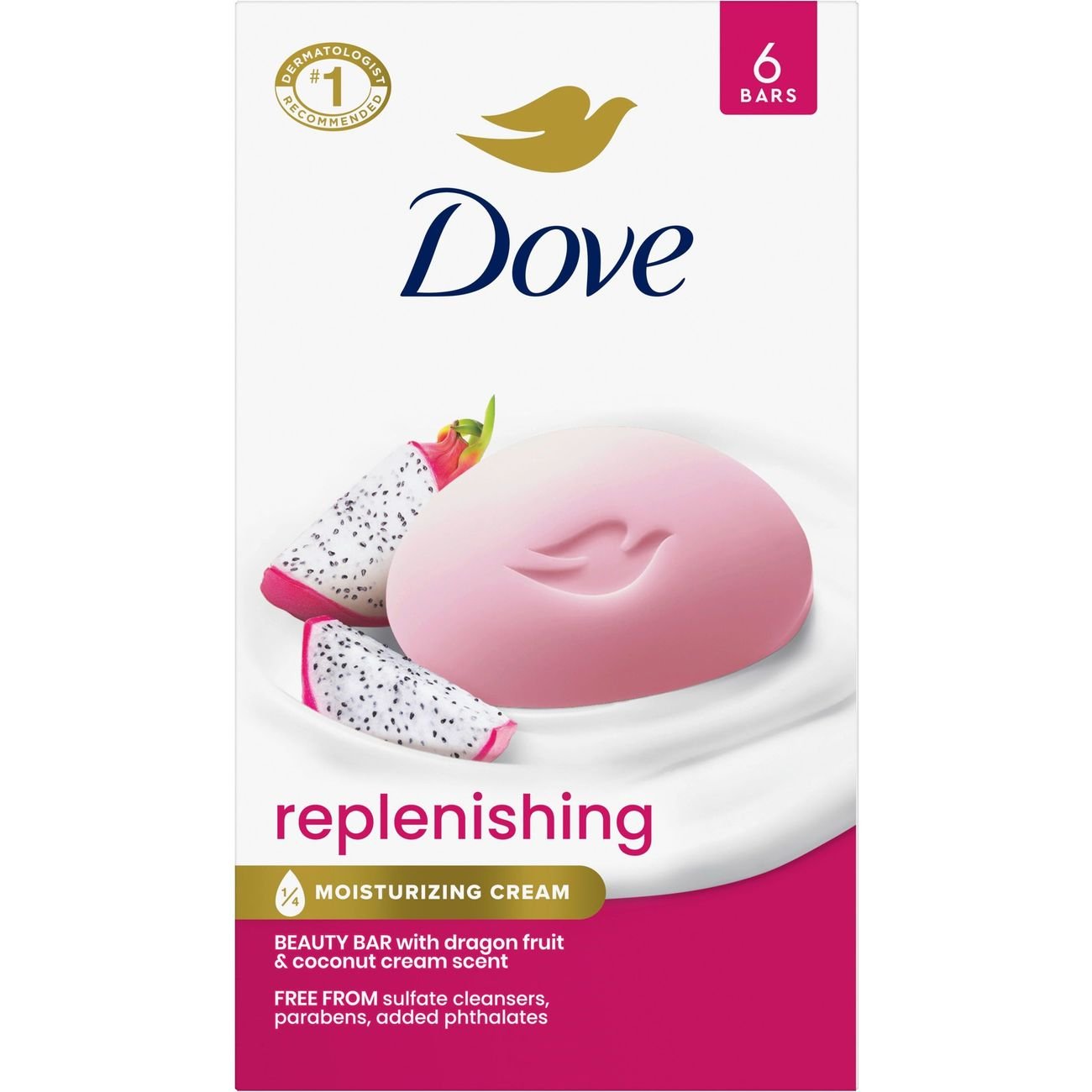 Dove Replenishing Beauty Bar Soap - Dragon Fruit & Coconut Cream - Shop ...