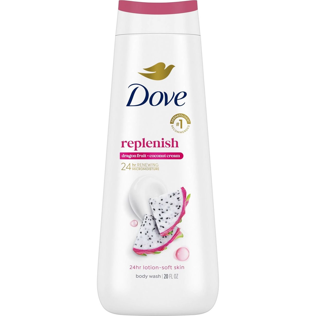 Dove Replenish Body Wash - Dragon Fruit & Coconut Cream - Shop Body ...