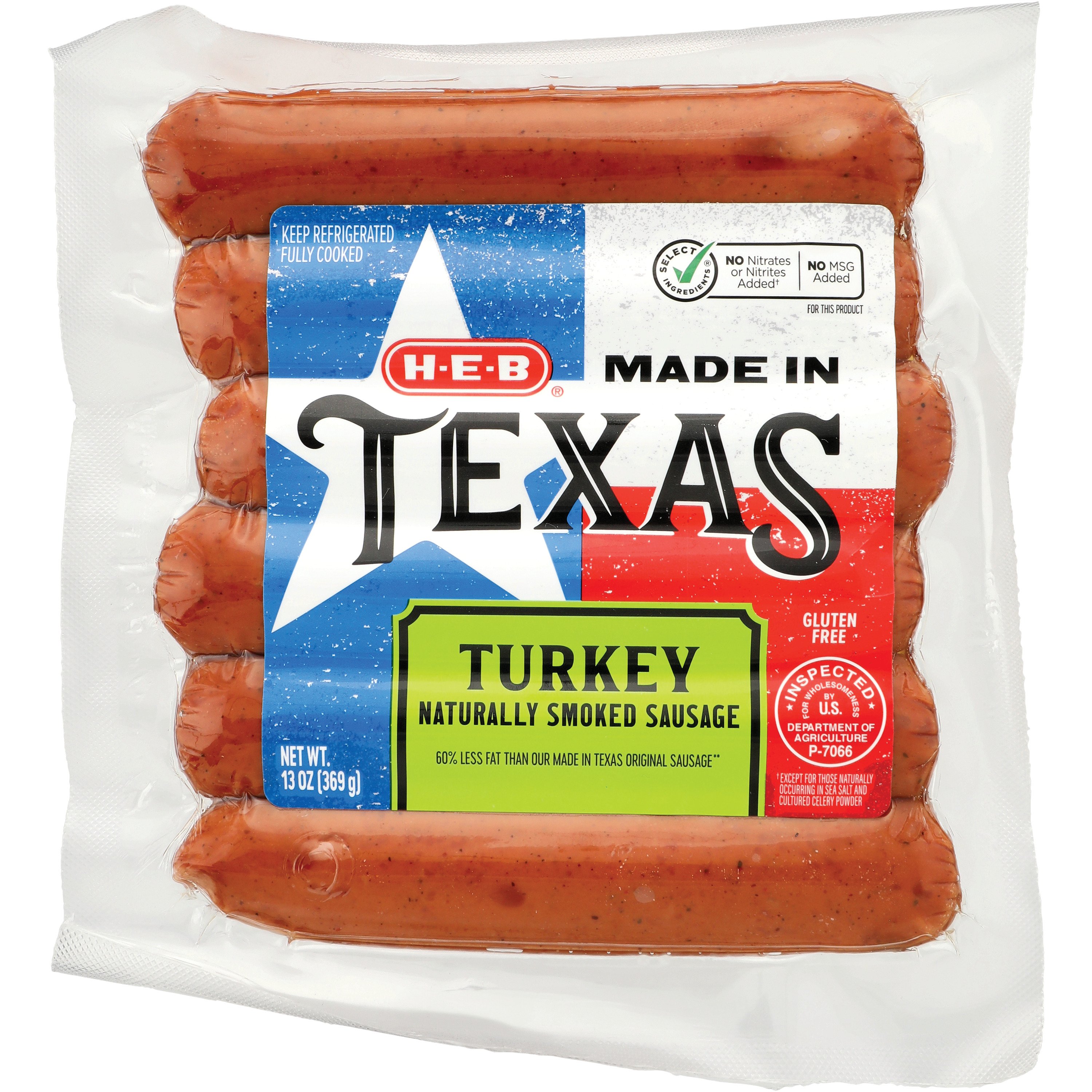 H-E-B Made In Texas Turkey Smoked Sausage Links - Shop Sausage at H-E-B