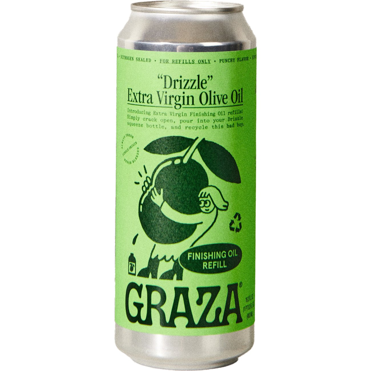 Graza "Drizzle" Extra Virgin Olive Oil Refill Can - Shop Oils at H-E-B