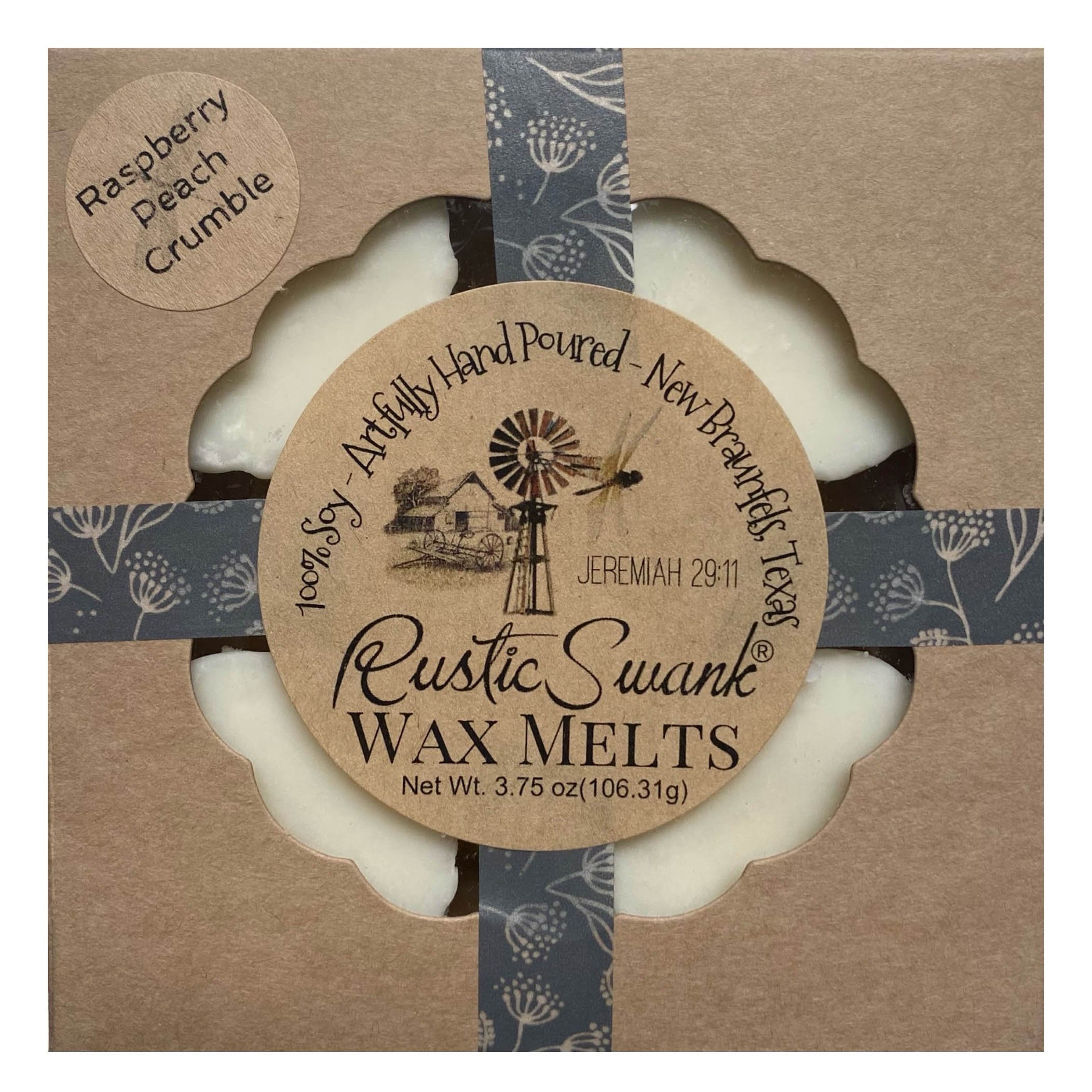 Texas Proud Rustic Swank Raspberry Peach Crumble Scented Wax Melts ...