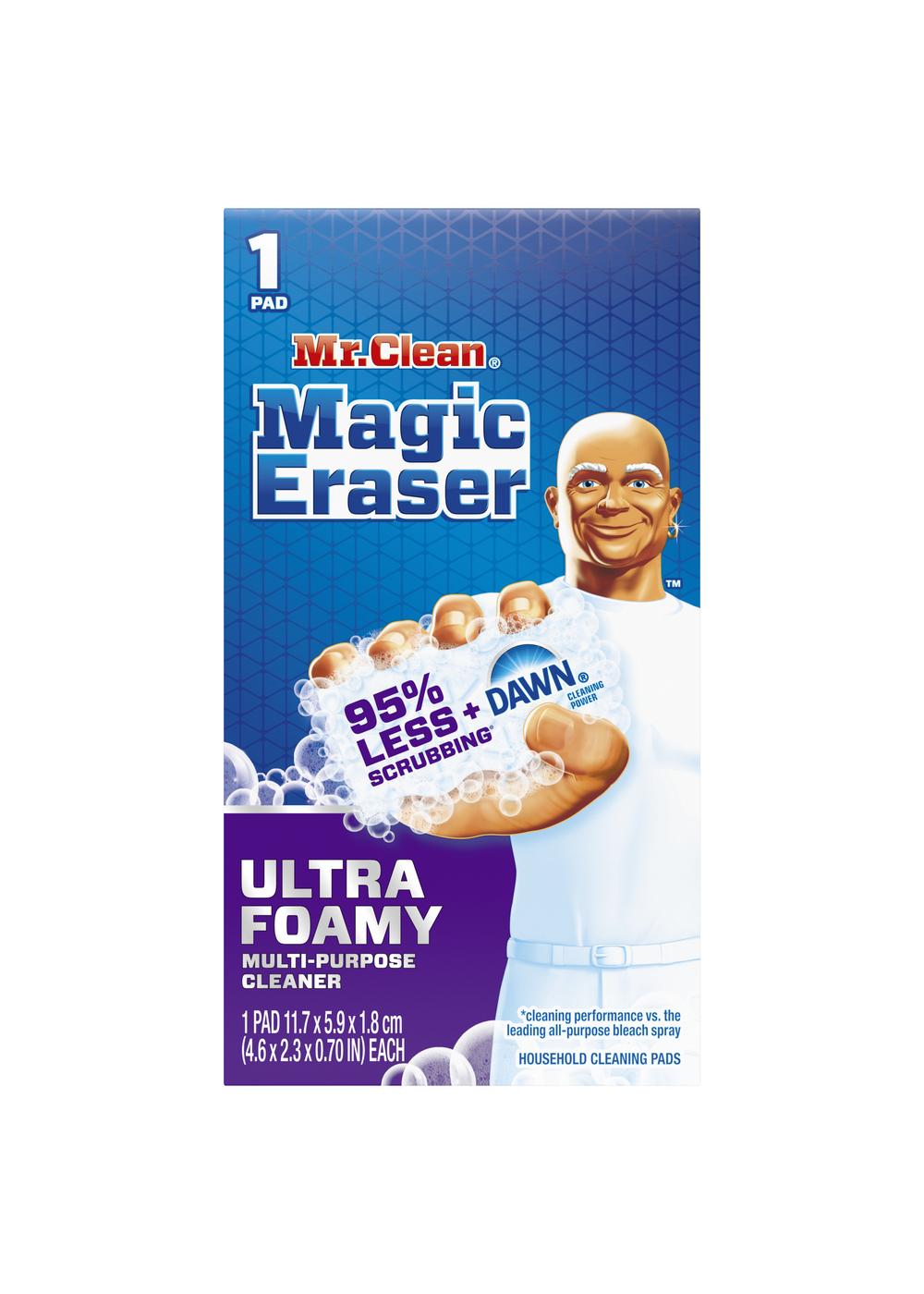 Mr. Clean Magic Eraser Ultra Foamy Multi-Purpose Cleaner Pad - Dawn ...