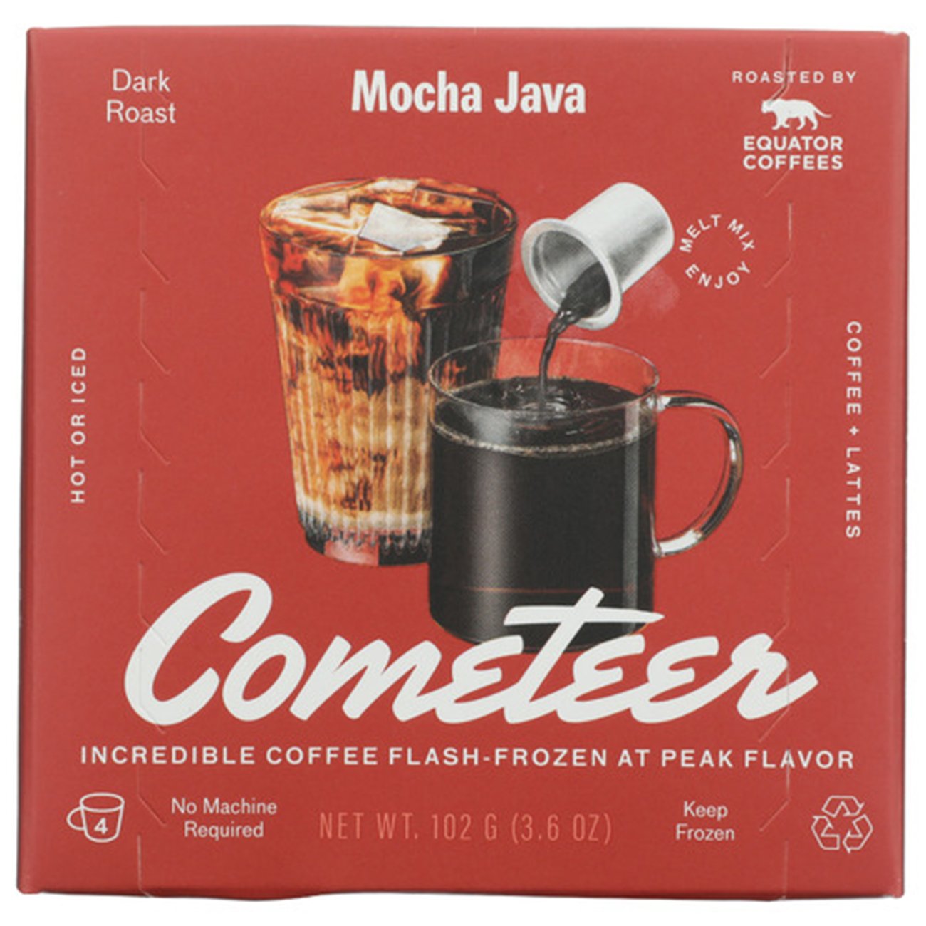 Cometeer Mocha Java Frozen Coffee Capsules - Dark Roast - Shop Coffee ...