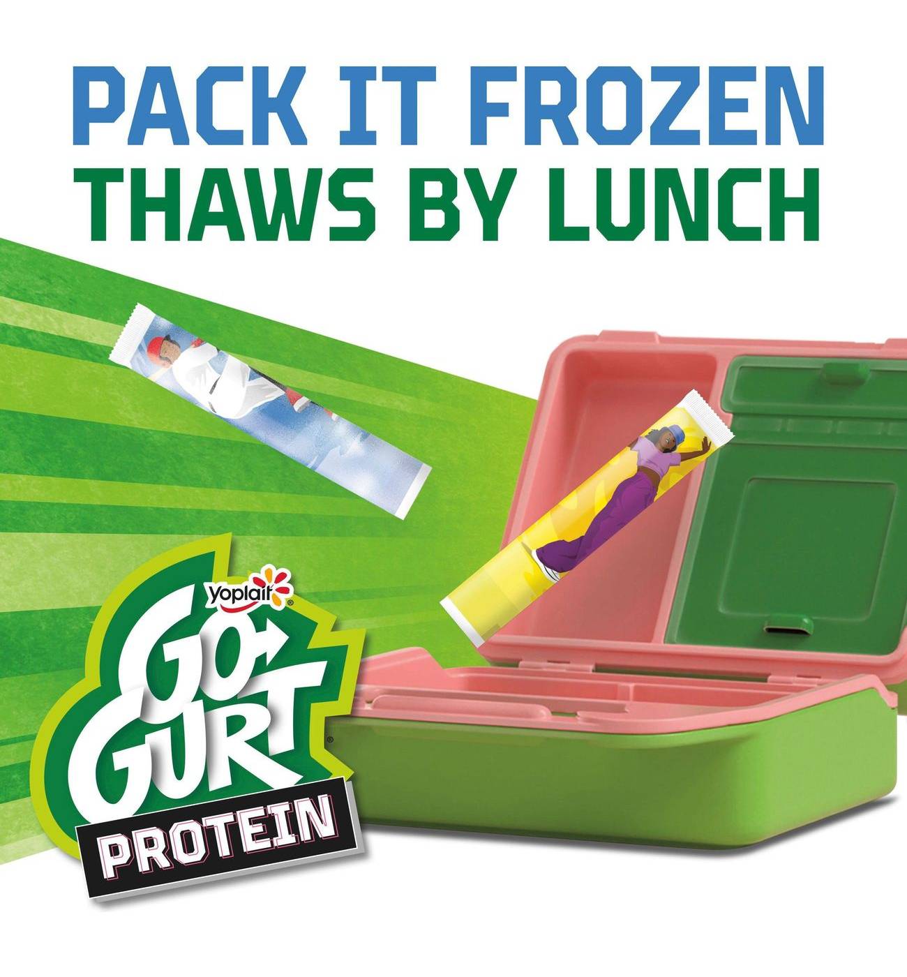 Yoplait GoGurt Protein Strawberry Yogurt Tubes - Shop Yogurt at H-E-B