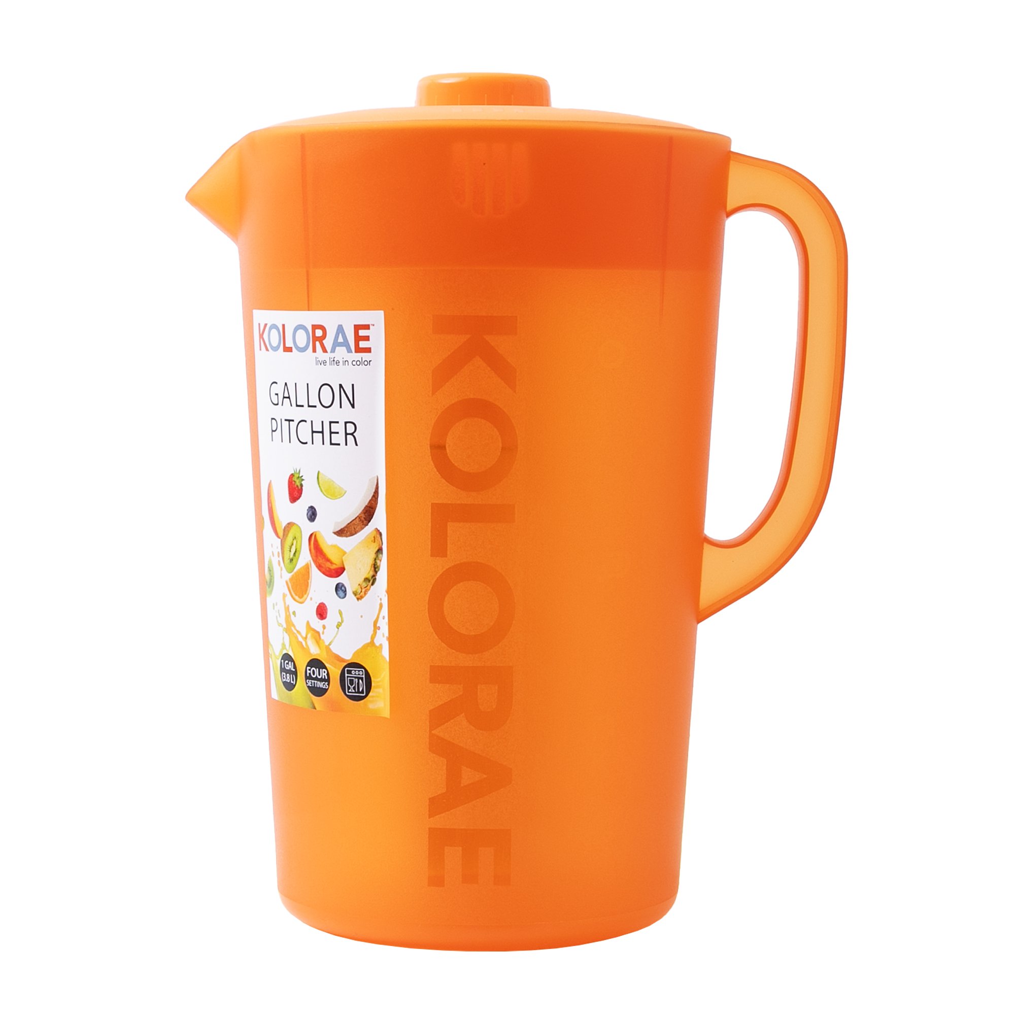 KOLORAE Gallon Pitcher - Orange - Shop Pitchers & dispensers at H-E-B