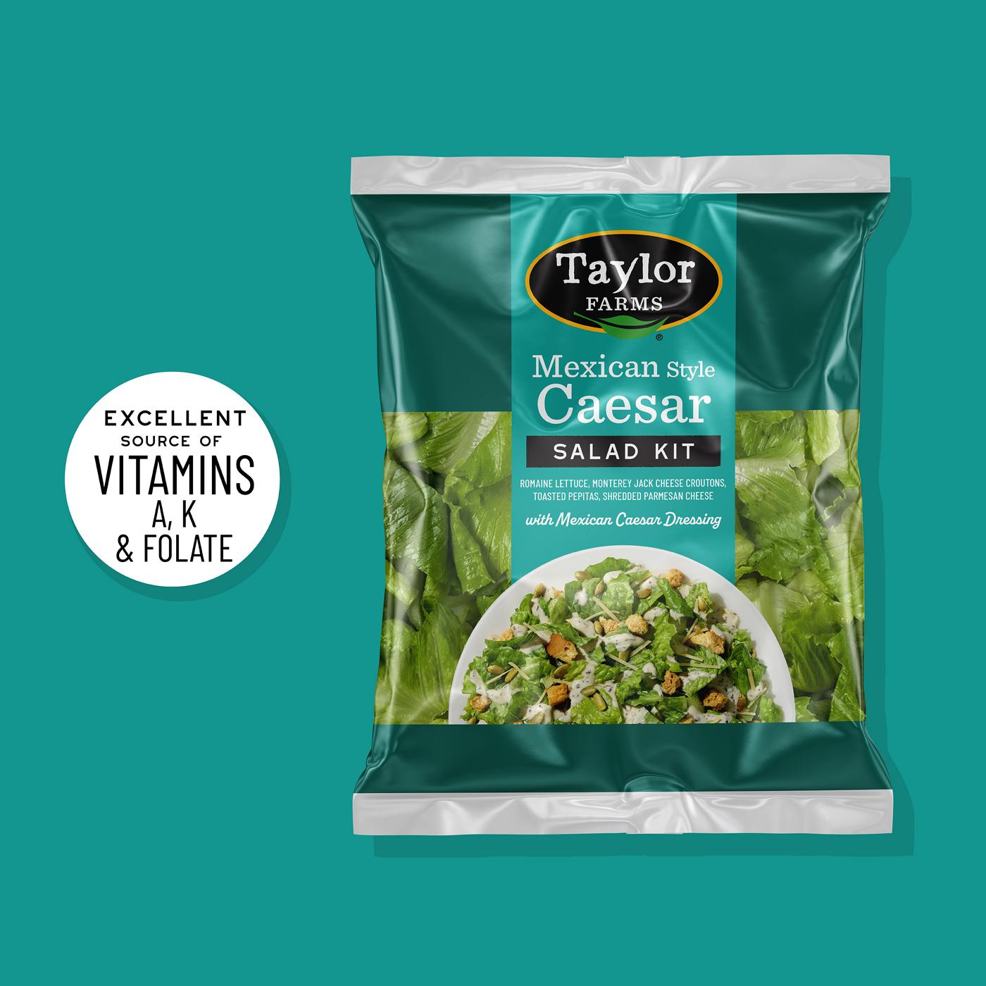 Taylor Farms Mexican Style Caesar Salad Kit - Shop Salads at H-E-B
