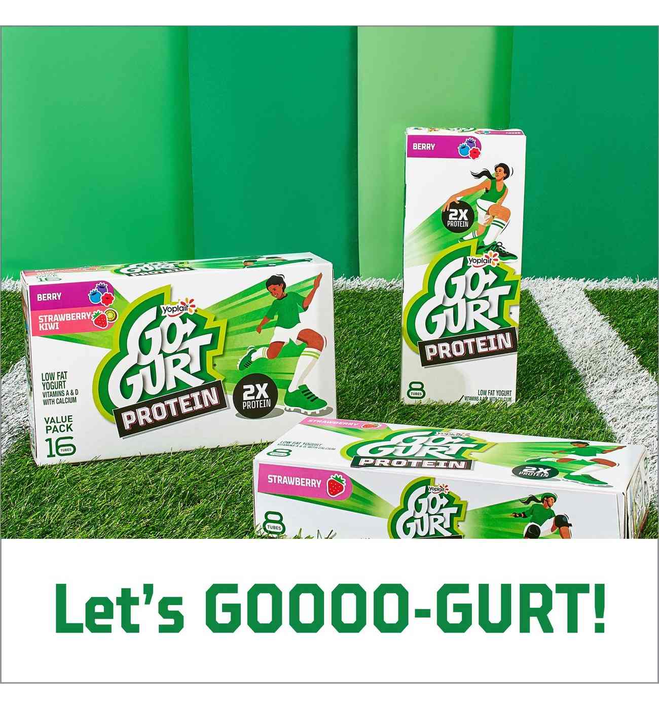 Yoplait GoGurt Protein Berry Yogurt Tubes - Shop Yogurt at H-E-B