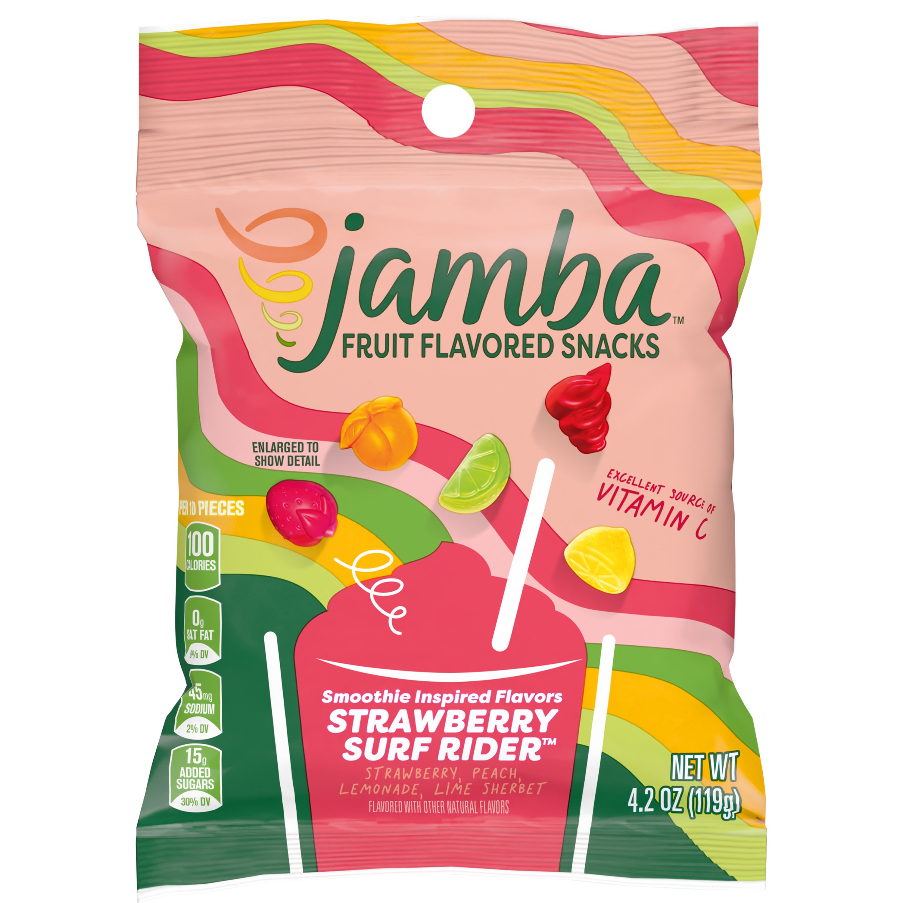 Jamba Fruit Flavored Snacks - Strawberry Surf Rider - Shop Fruit snacks ...