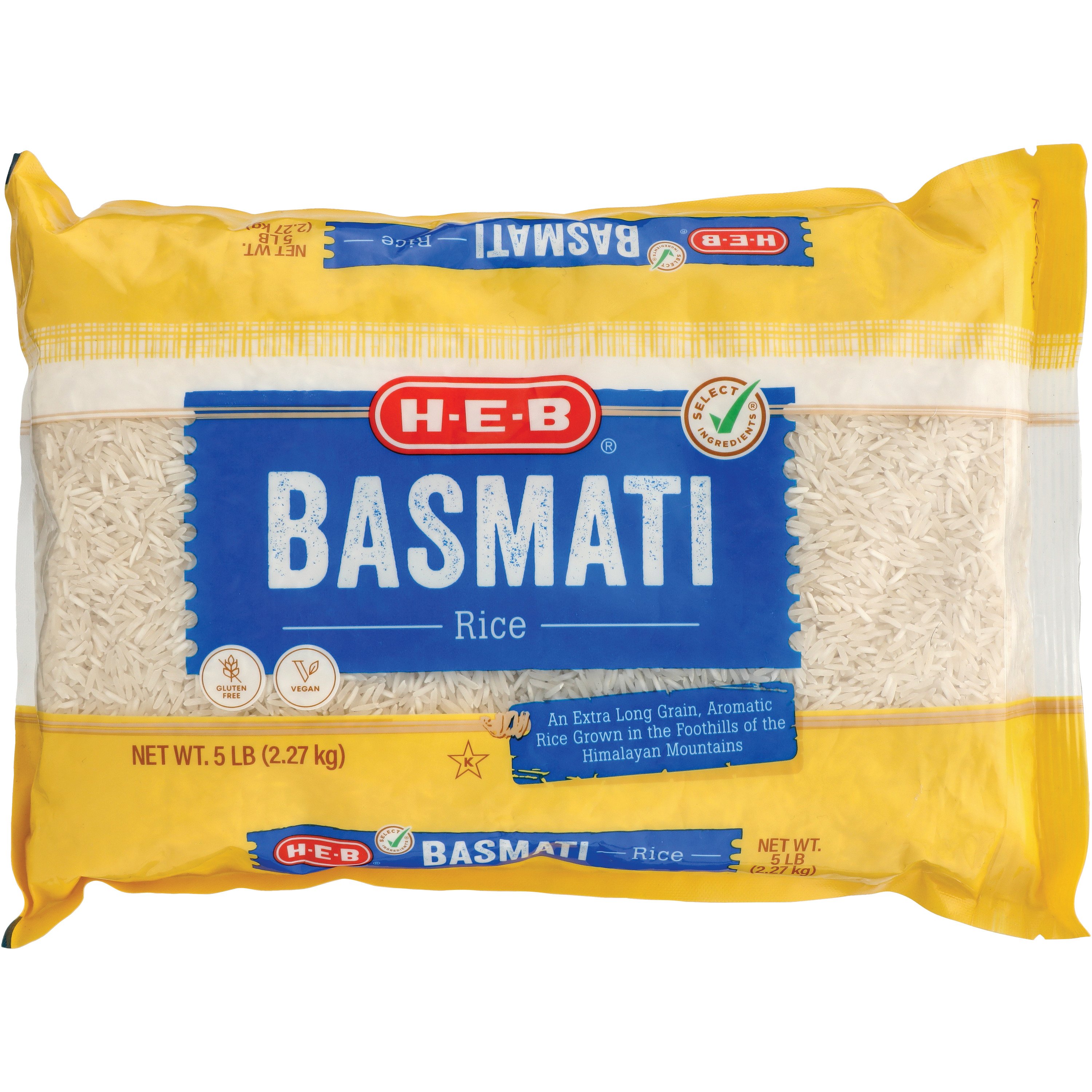 H-E-B Extra Long Grain Basmati Rice - Shop Rice & grains at H-E-B