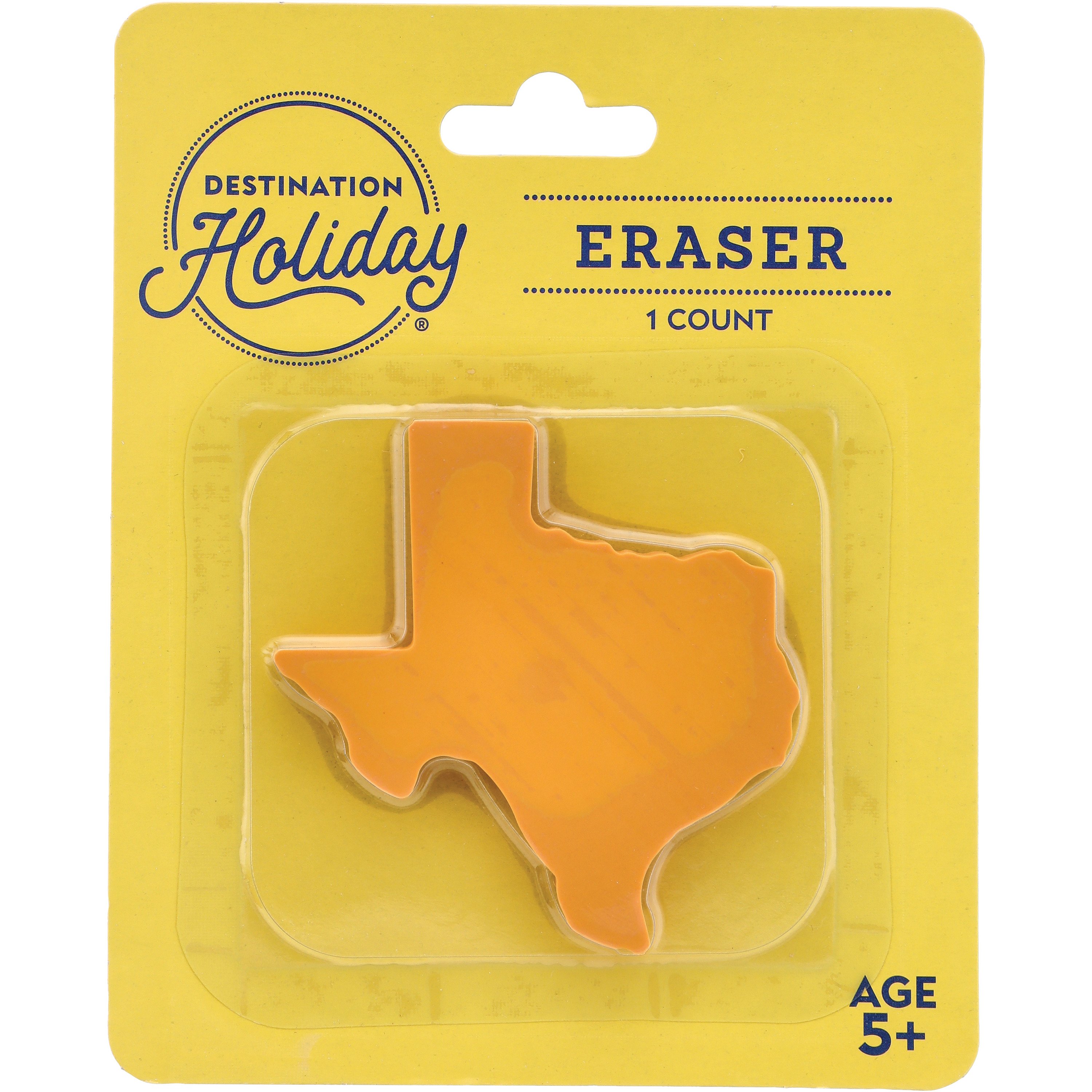 Destination Holiday Large Texas Shaped Eraser - Shop Seasonal decor at ...