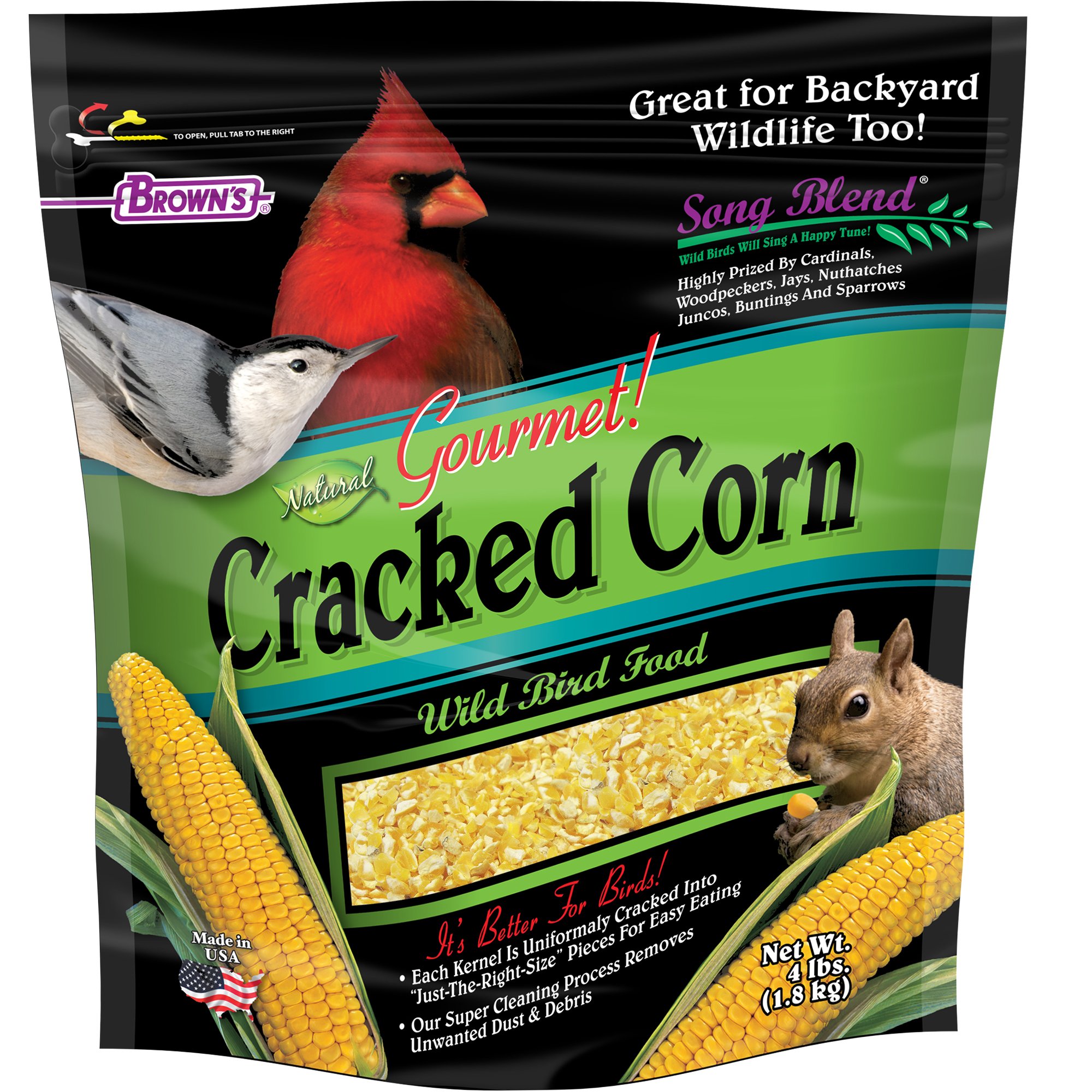 FM Browns Gourmet Cracked Corn Wild Bird Food - Shop Food at H-E-B