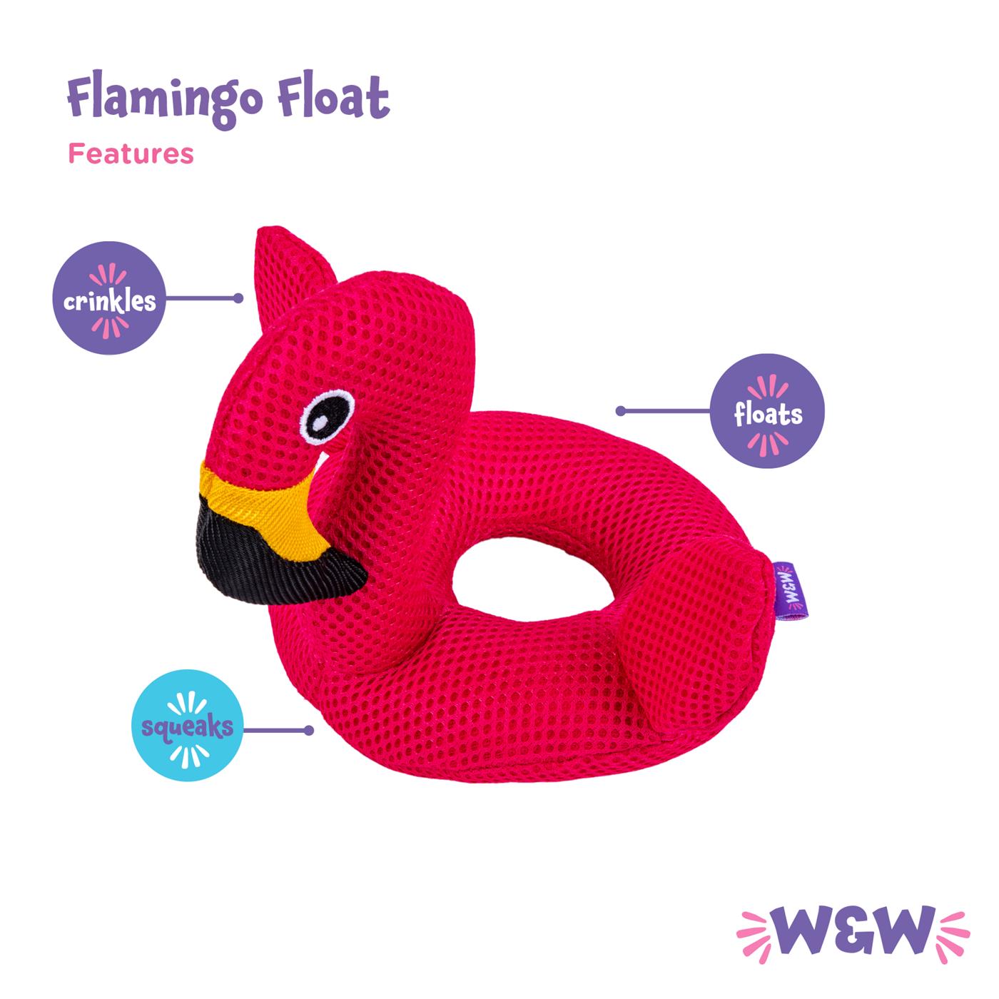 Woof & Whiskers Flamingo Plush Float Dog Toy - Shop Plush toys at H-E-B