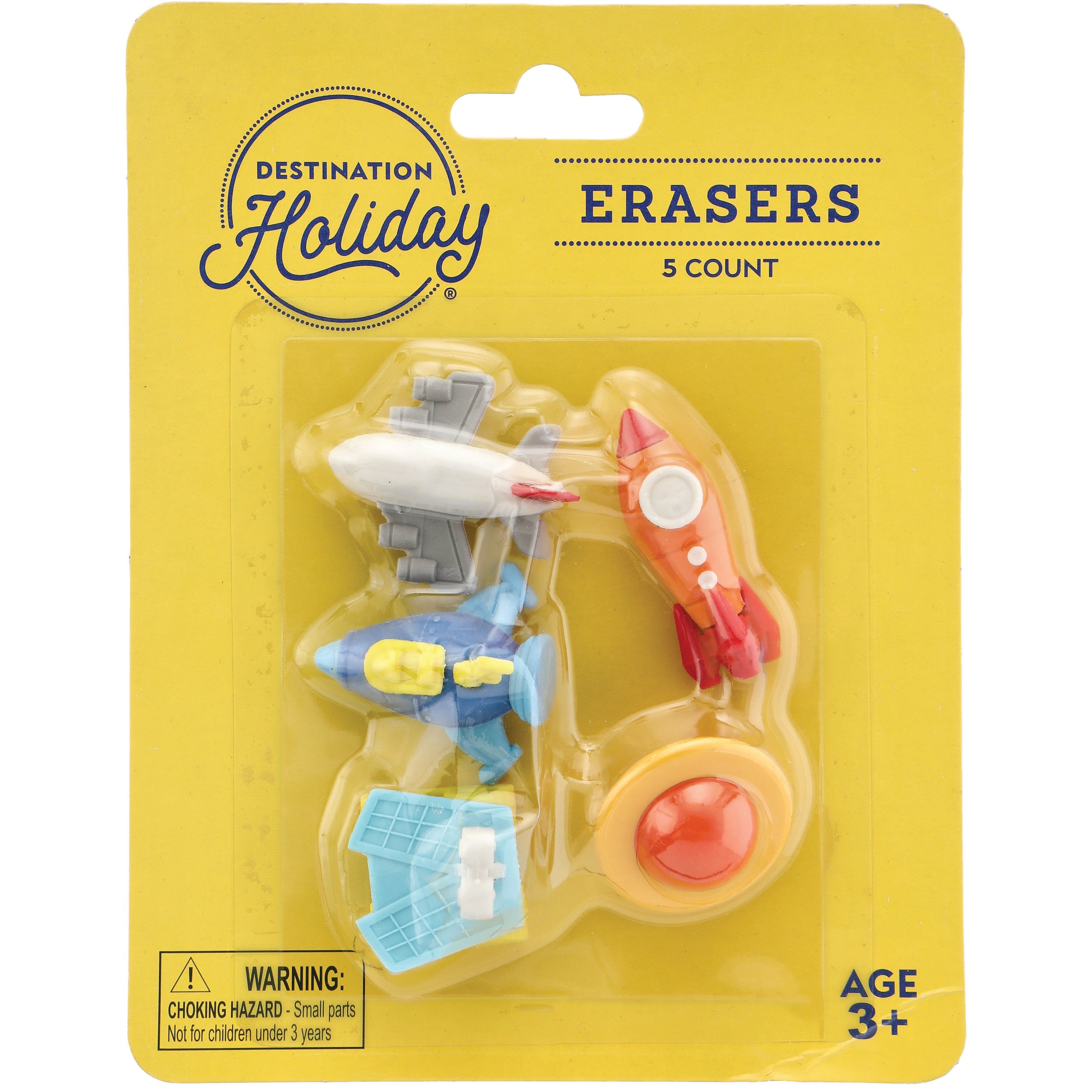 Destination Holiday Space Theme Eraser Set - Shop Seasonal decor at H-E-B