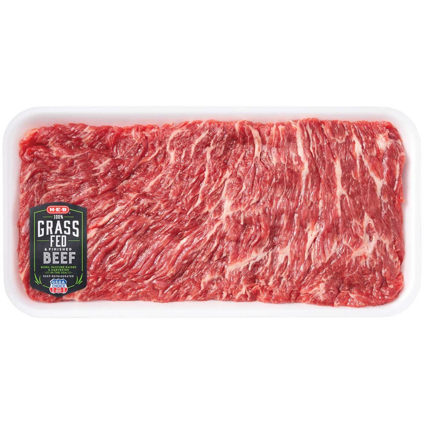 H-E-B Grass Fed & Finished Beef Butterflied Boneless Sirloin Steak ...