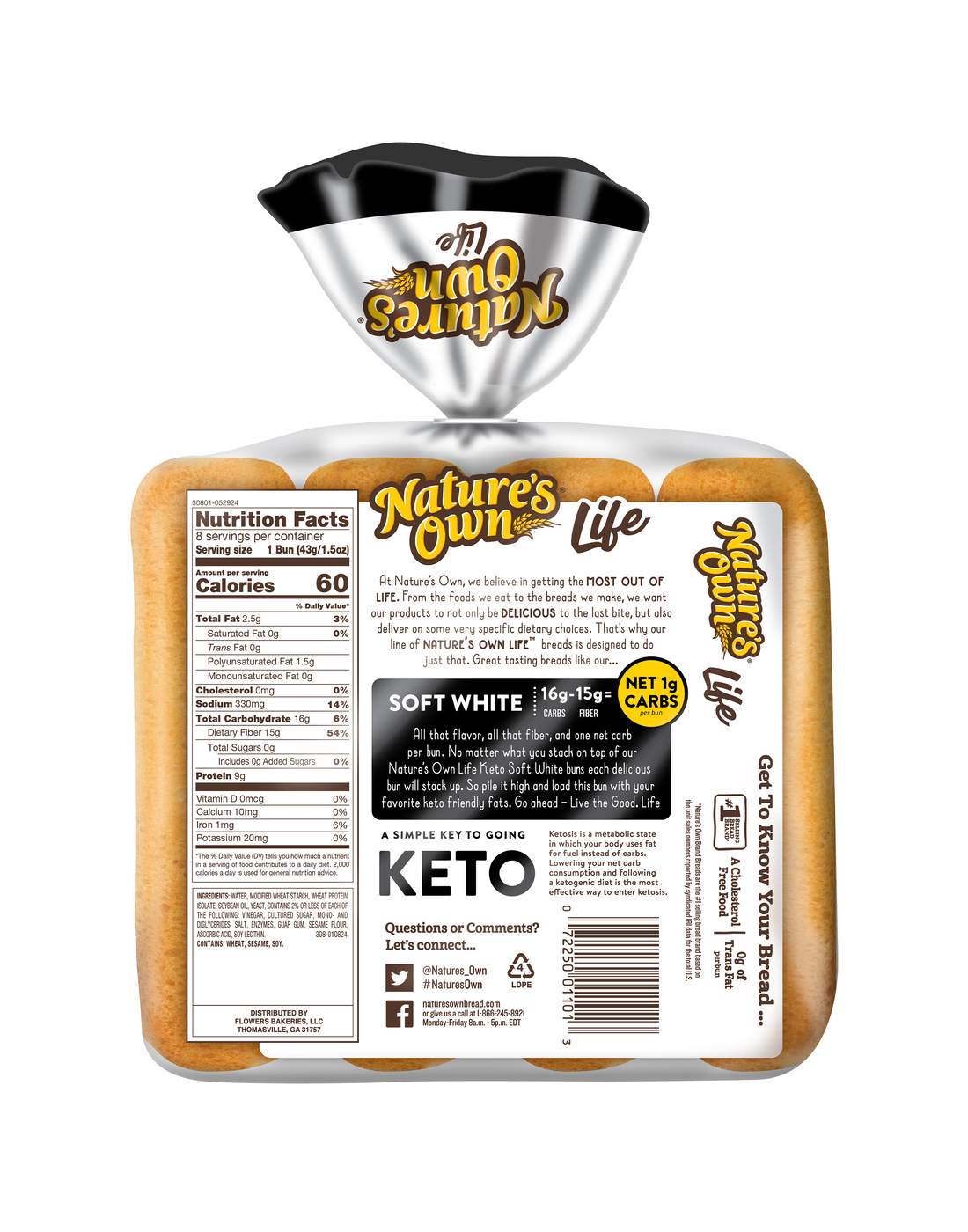 Nature's Own Keto Hotdog Buns - Shop Buns & rolls at H-E-B