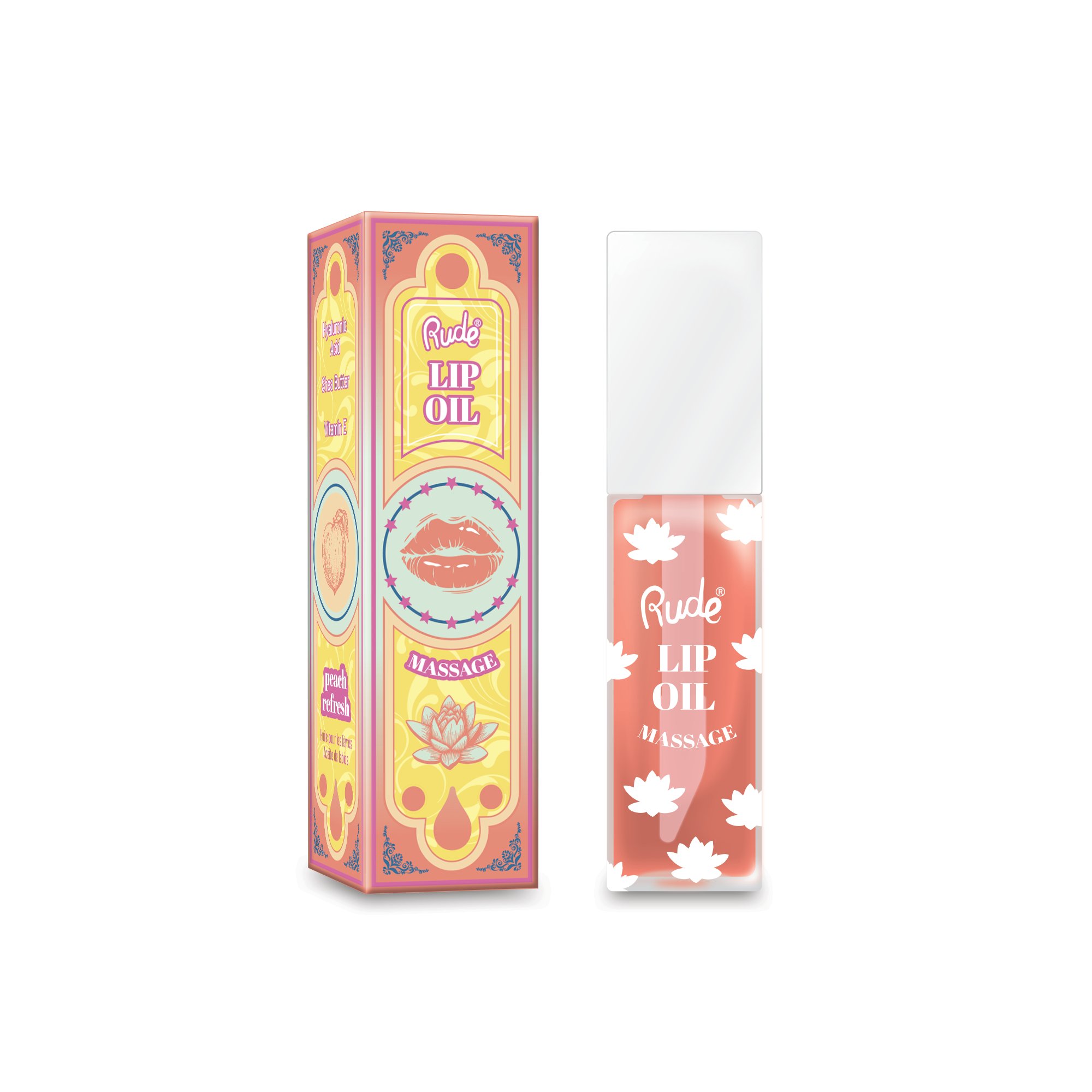 Rude Cosmetics Lip Oil - Peach Refresh - Shop Lip gloss at H-E-B
