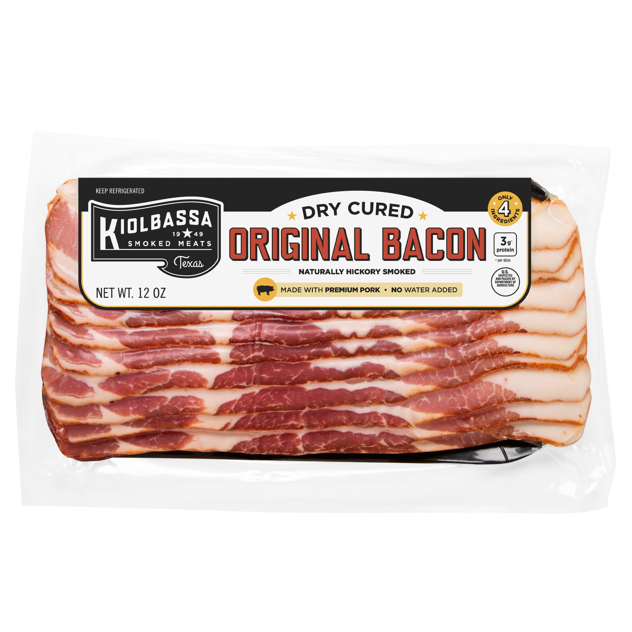 Kiolbassa Dry Cured Original Bacon - Shop Bacon at H-E-B
