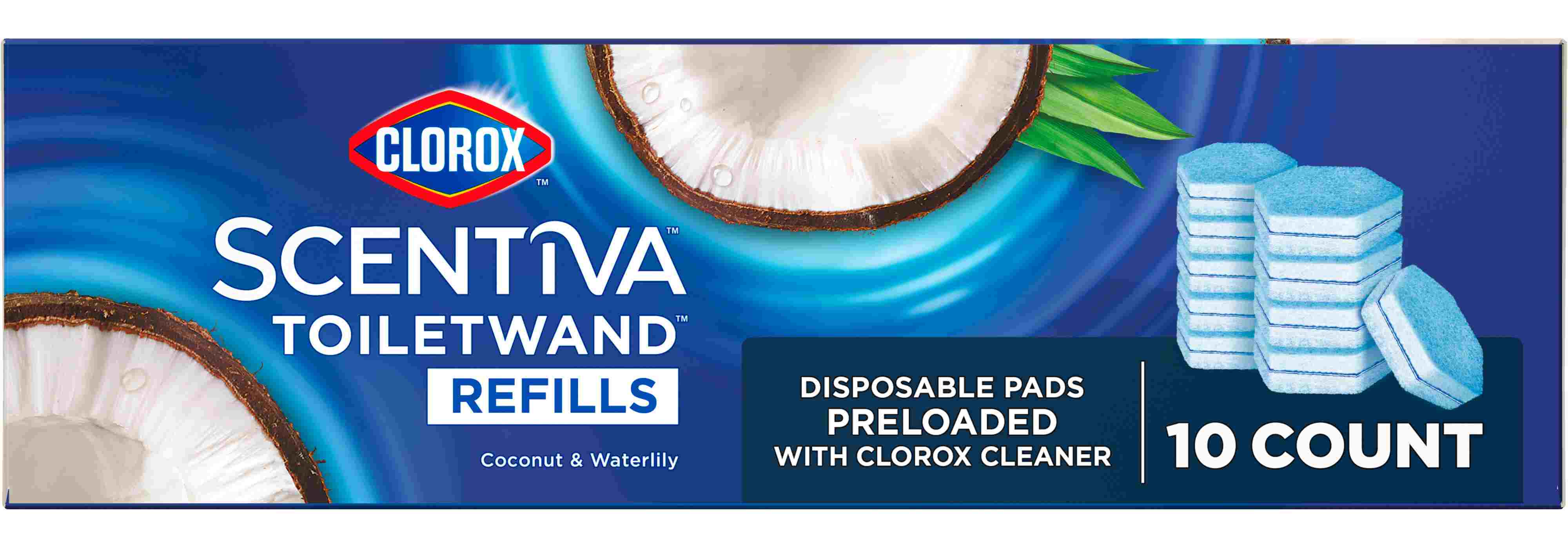 Clorox Scentiva Toiletwand Refills - Coconut & Waterlily - Shop Toilet ...