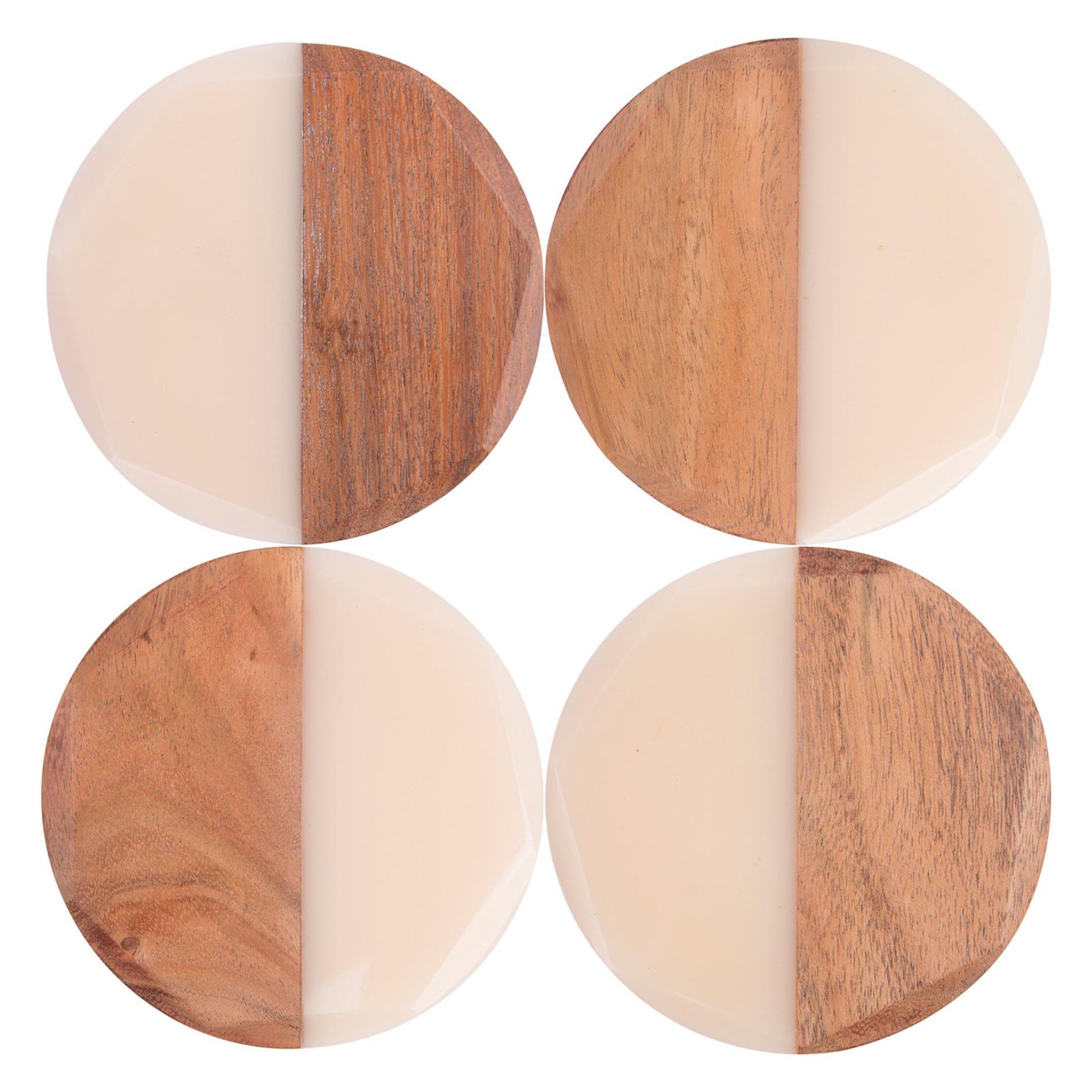 Home Essentials & Beyond Wood & Resin Coaster Set - Shop Seasonal decor ...