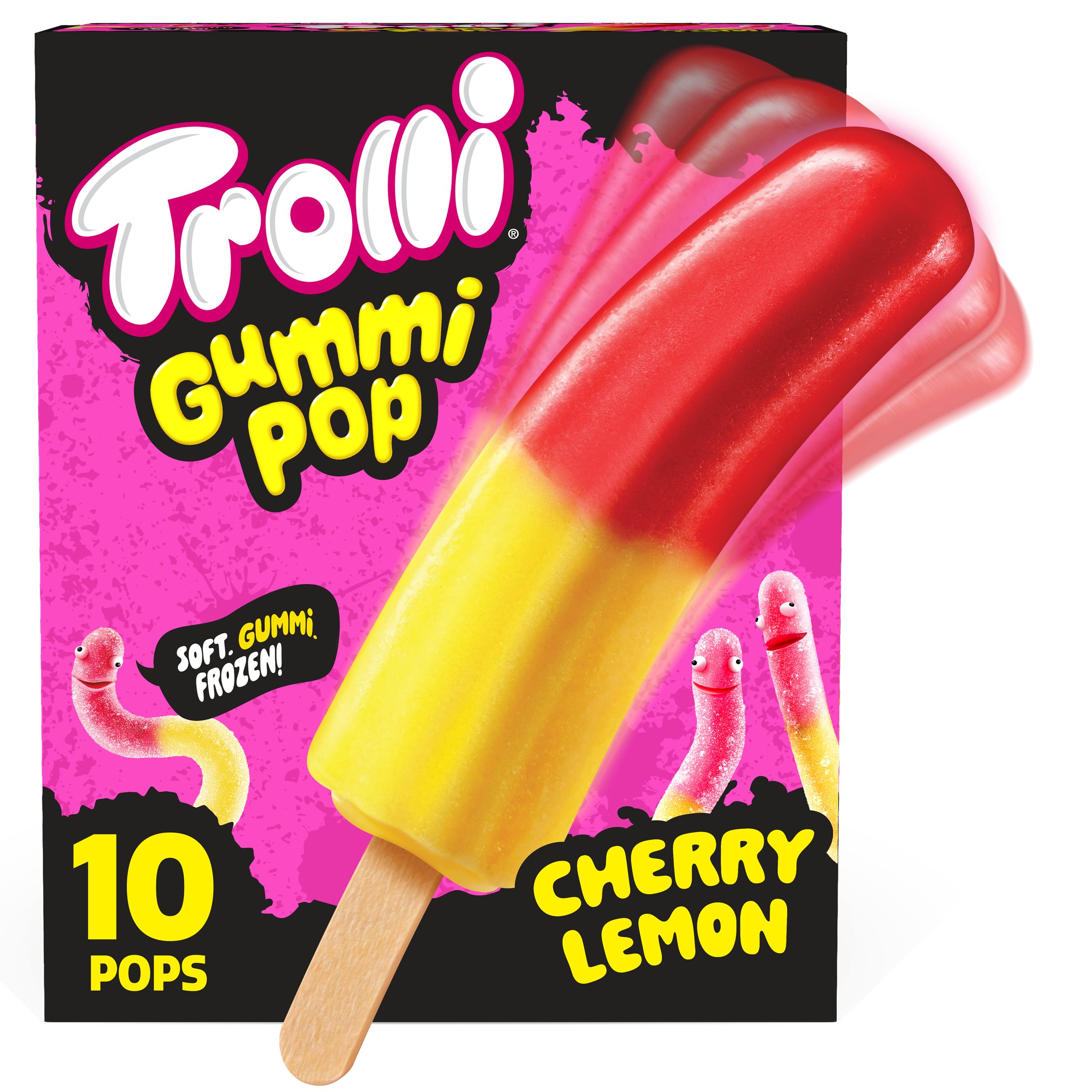 Trolli Gummi Pops Popsicles - Cherry Lemon - Shop Bars & pops at H-E-B